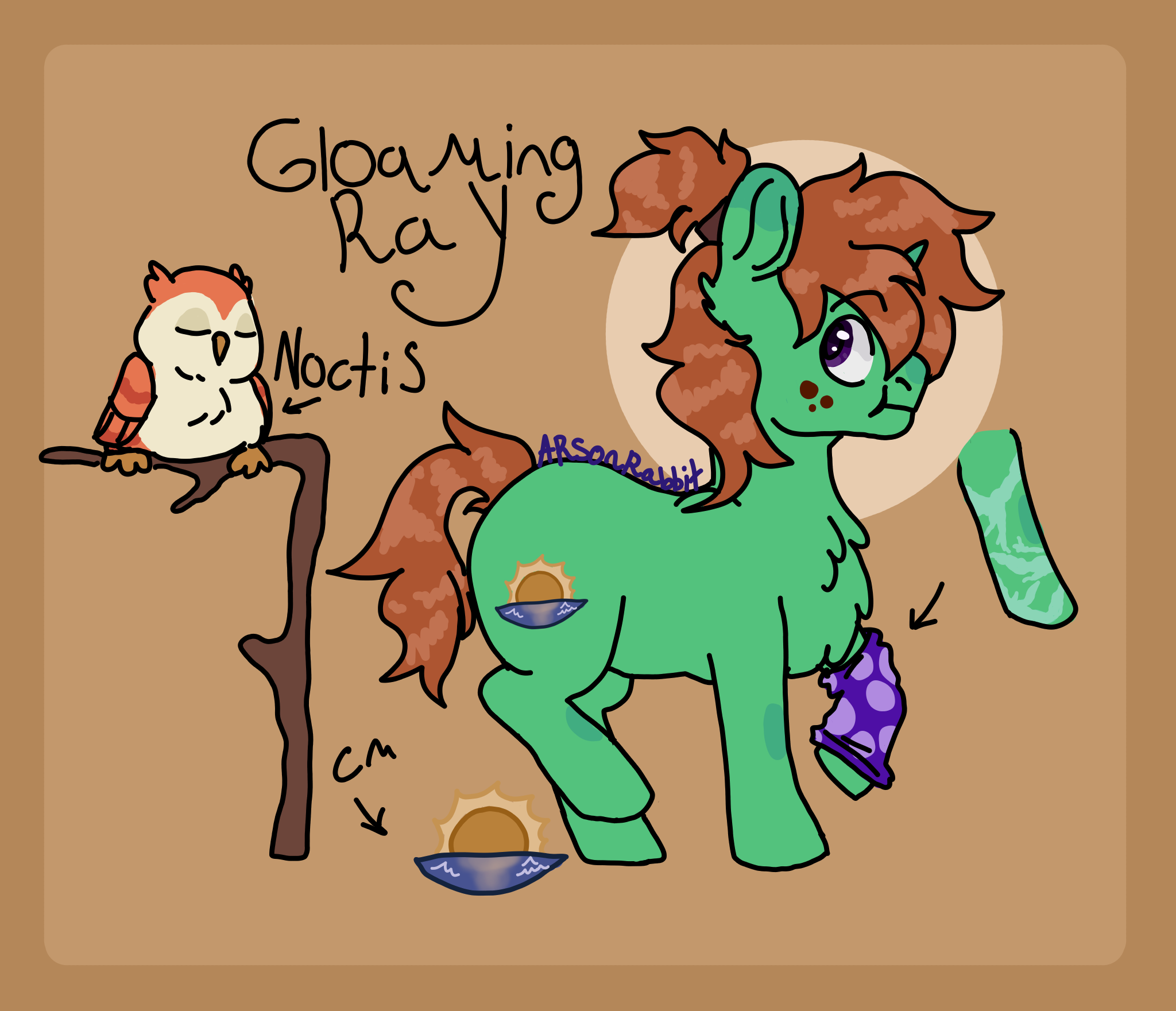 #3485592 - safe, artist:arsonrabbit, oc, oc only, oc:gloaming ray, bird ...