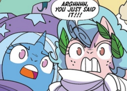 #3486724 - safe, idw, cozy glow, trixie, g4, my little pony classics ...