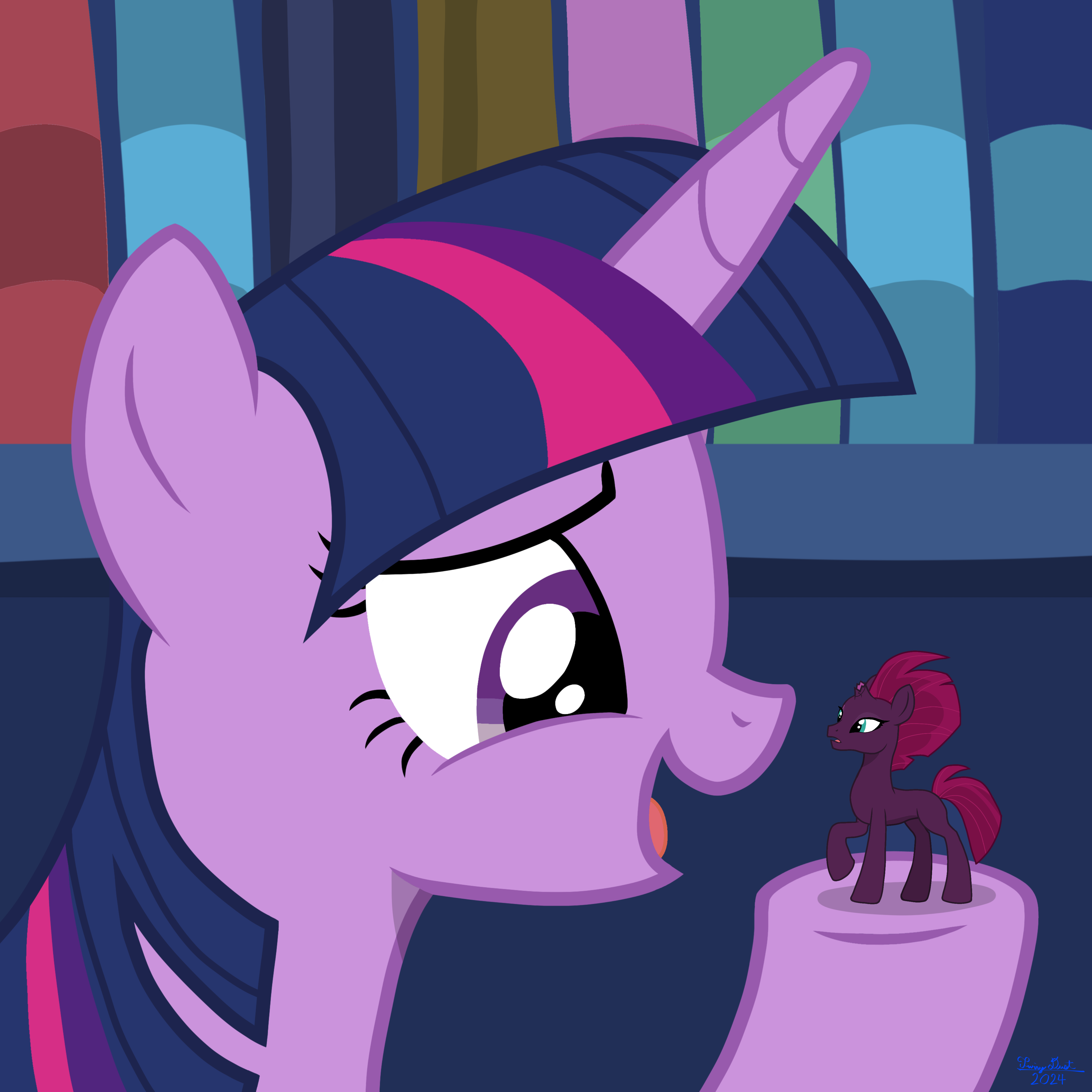 #3486953 - safe, artist:twiny dust, tempest shadow, twilight sparkle ...