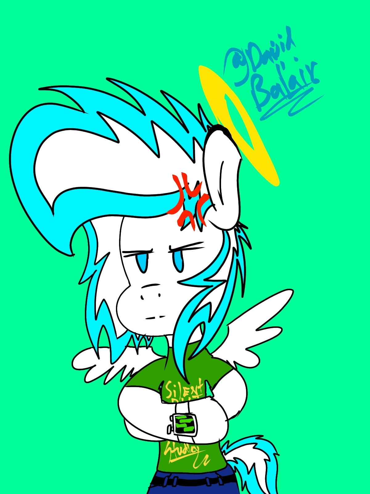 #3488700 - safe, artist:david_bal'air, oc, oc:known pony, angel, apple ...