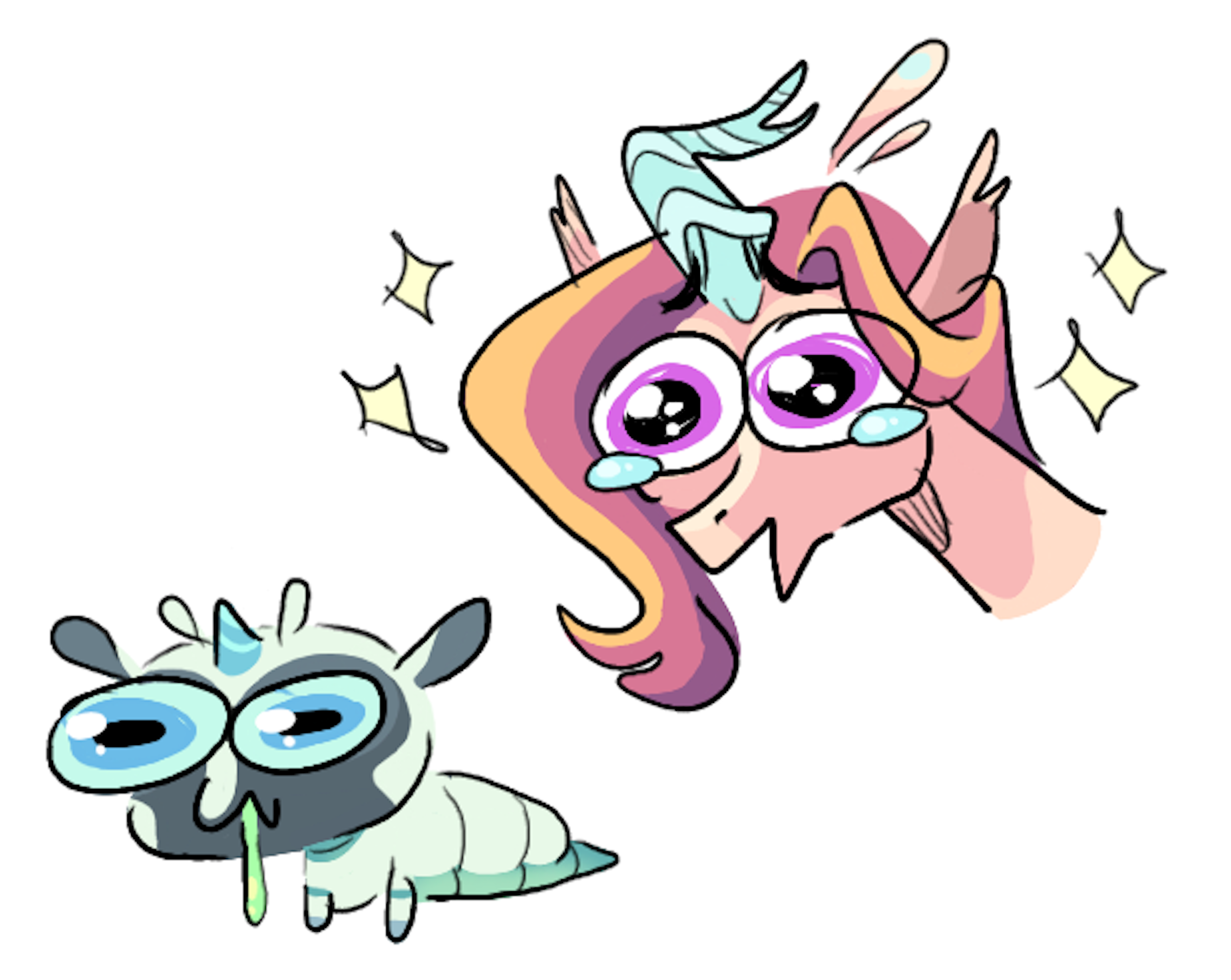 #3489192 - safe, artist:baylard, princess cadance, oc, oc:mimic ...