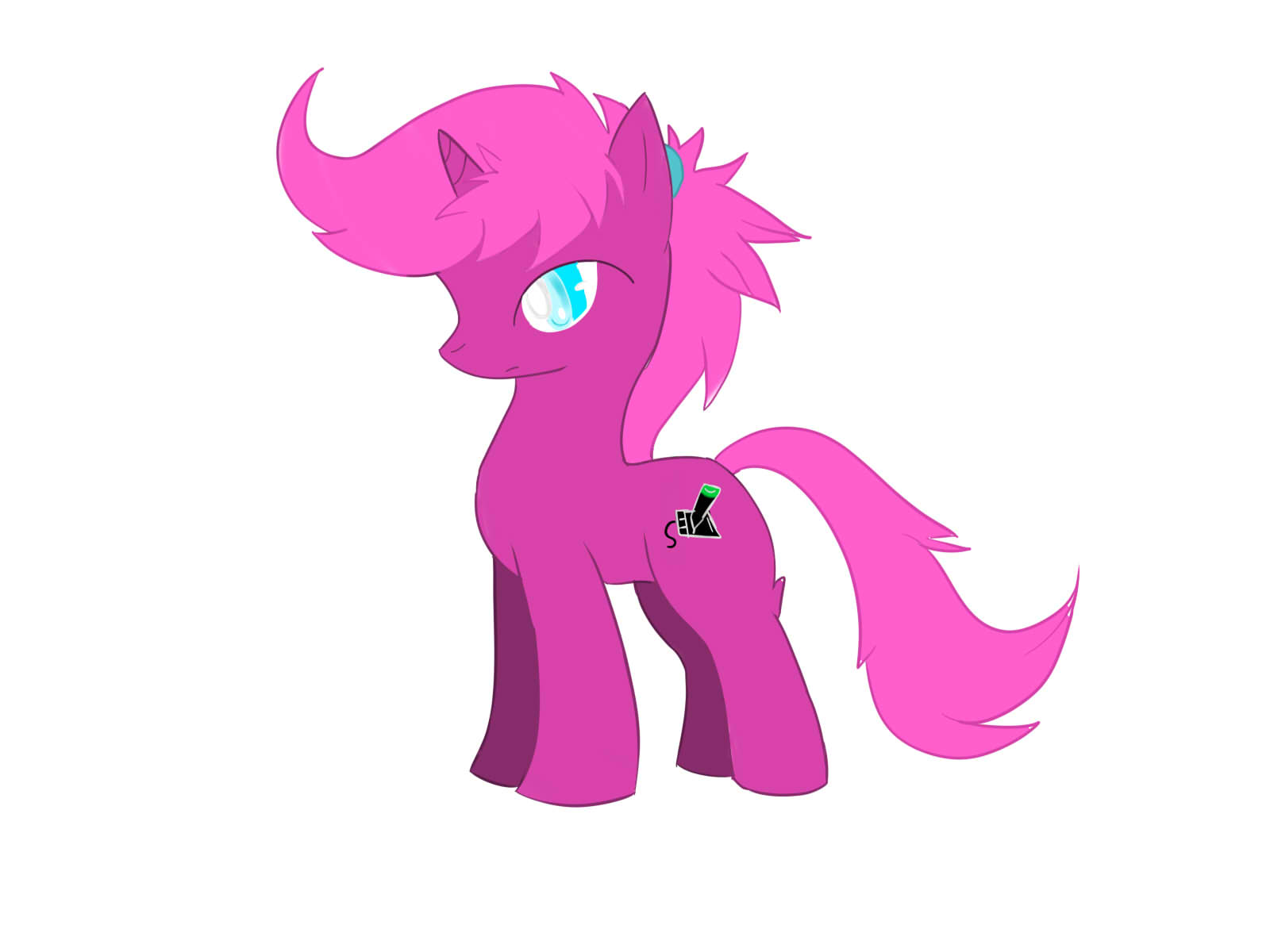 #3478655 - safe, artist:aurorafang, oc, oc only, pony, unicorn, horn, old art, solo, unicorn oc ...