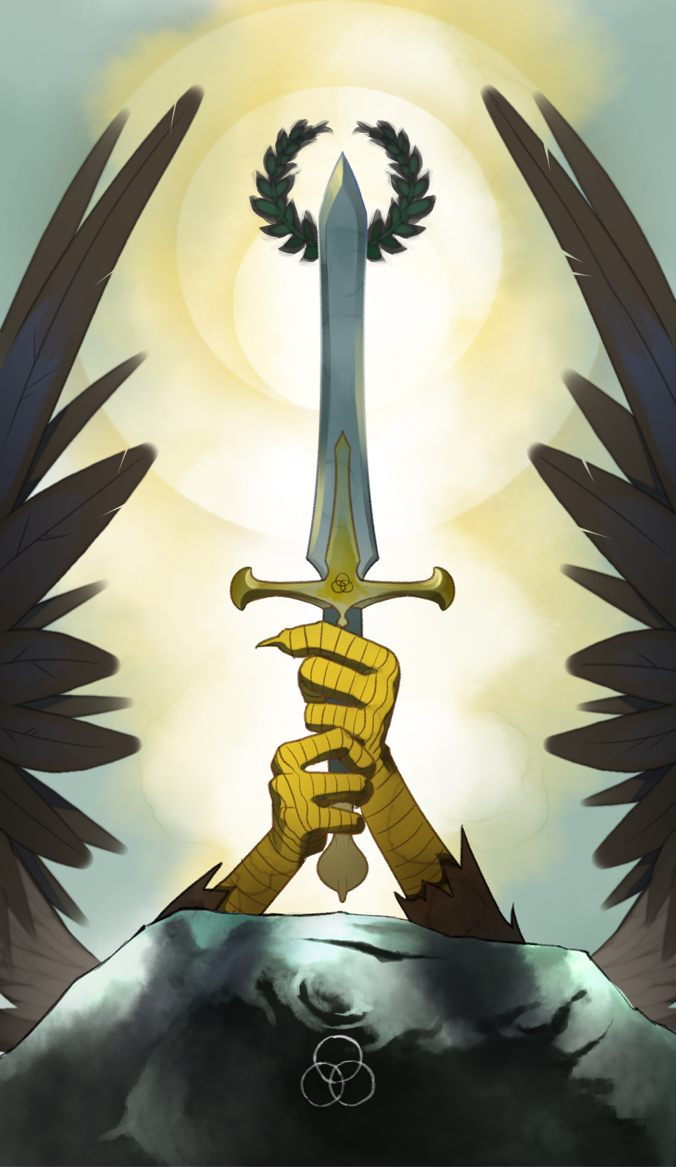 #3479012 - safe, artist:gashiboka, griffon, ace of spades, ace of ...