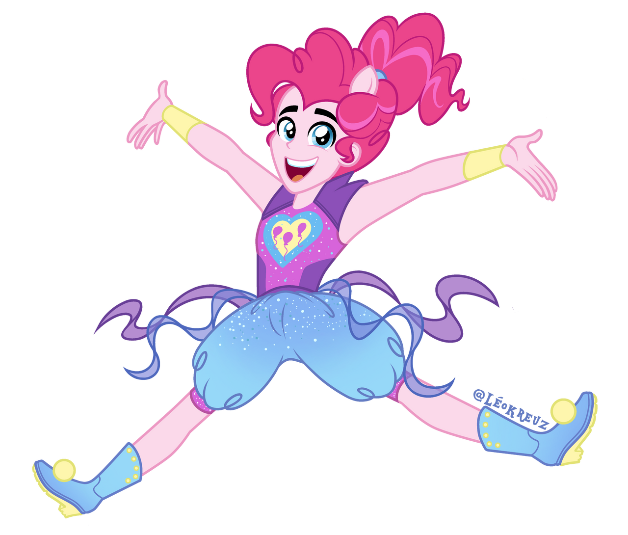 #3479220 - safe, artist:leokreuz, pinkie pie, human, equestria girls ...