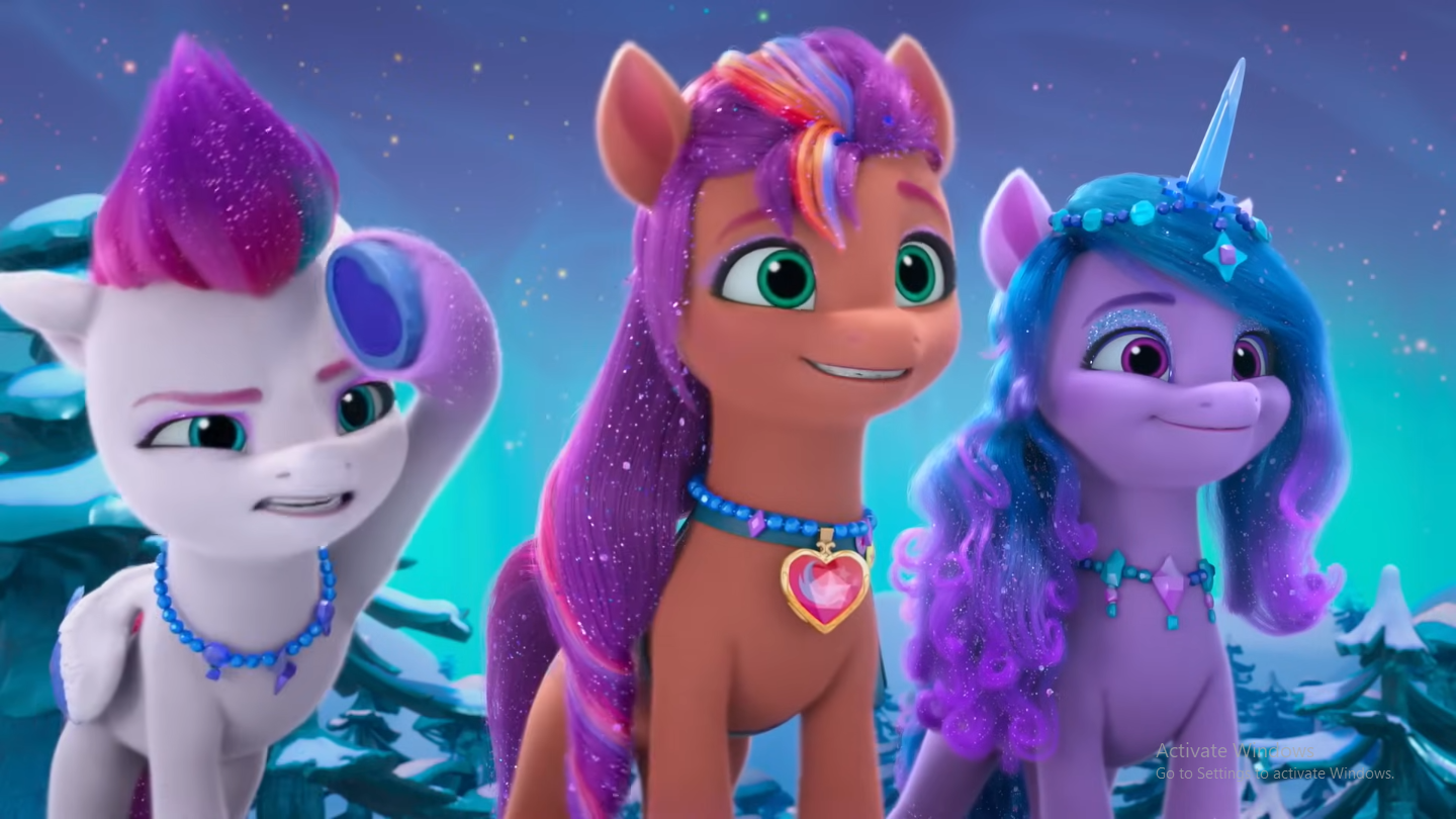 #3492270 - safe, screencap, izzy moonbow, sunny starscout, zipp storm, earth pony, pegasus ...