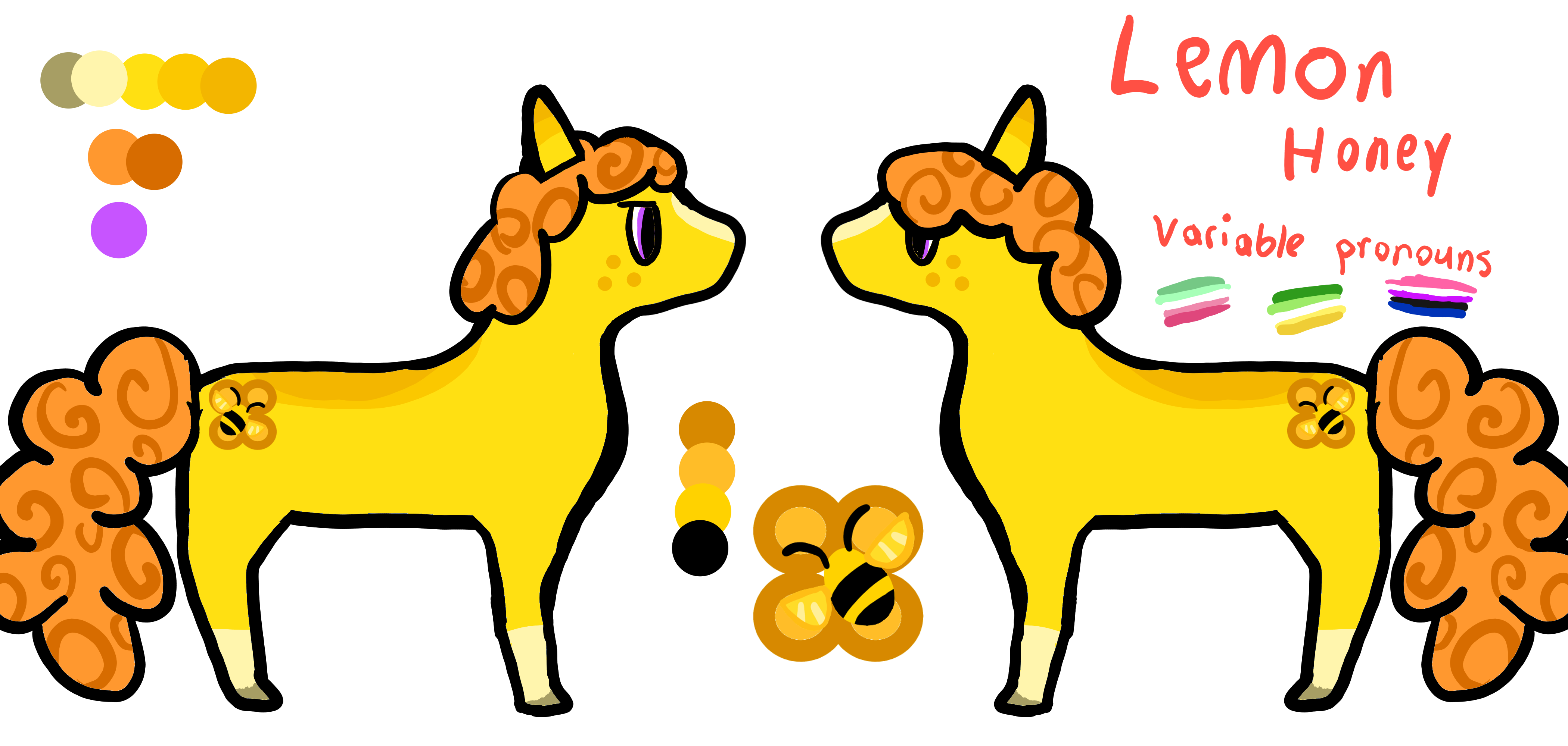 #3492606 - safe, artist:apple, oc, oc only, oc:lemon honey, earth pony ...