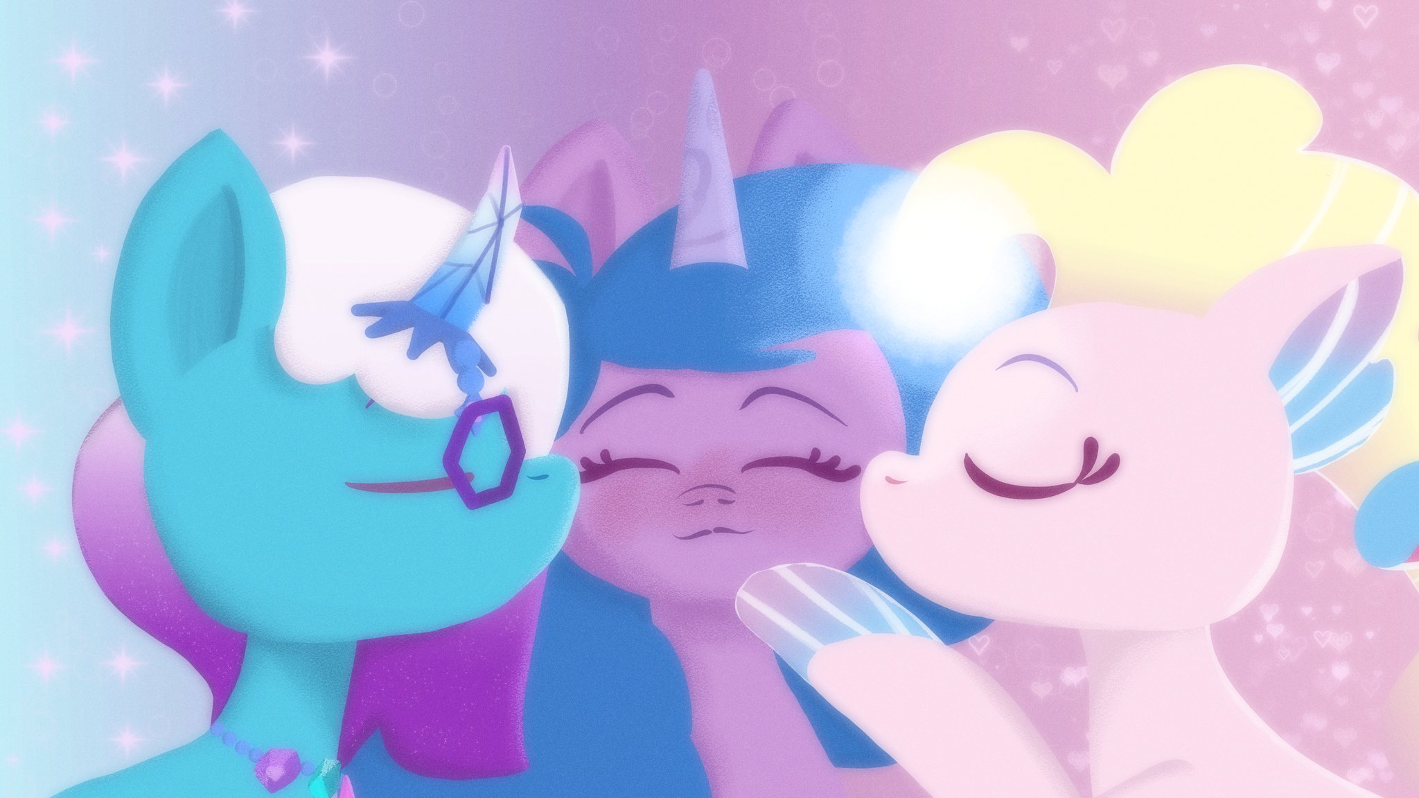 #3492613 - safe, artist:cloud artist, comet (g5), destiny (g5), izzy ...