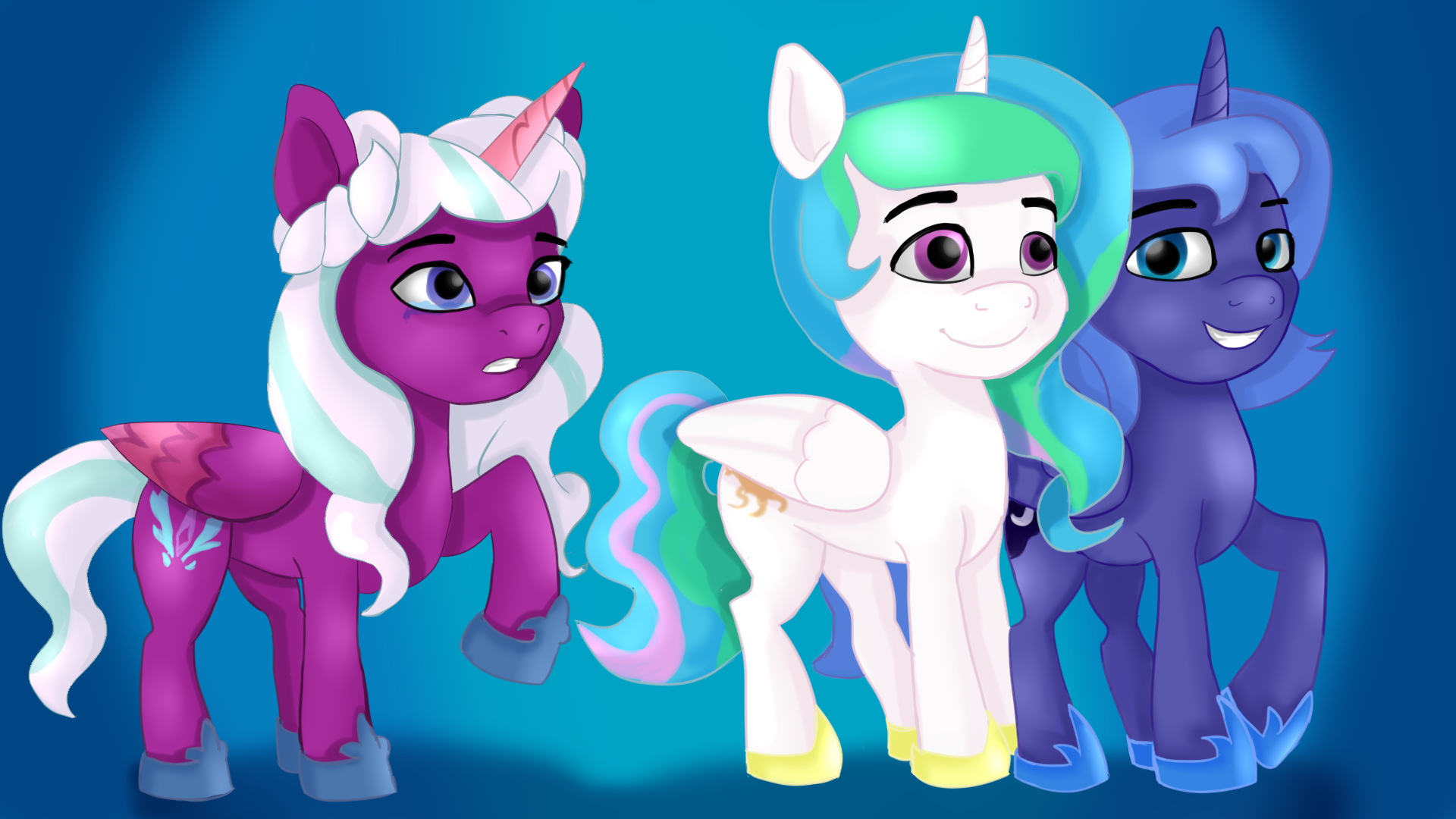 #3493538 - safe, artist:jbond, opaline arcana, princess celestia ...