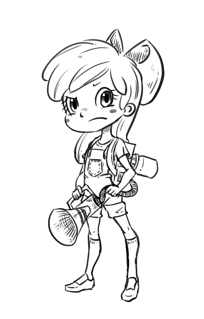 #3494548 - safe, artist:mrs1989, apple bloom, human, bloom & gloom, g4 ...