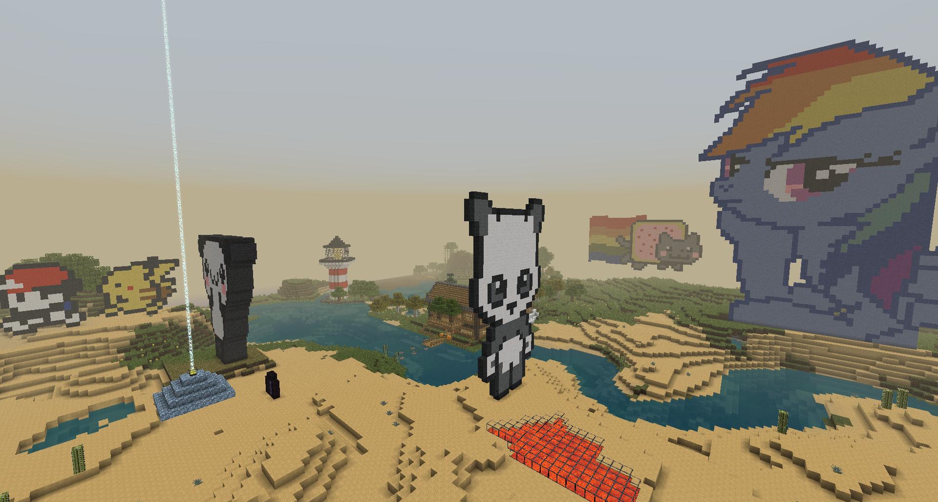 #3494999 - safe, rainbow dash, bear, panda, pegasus, pikachu, pony, g4 ...