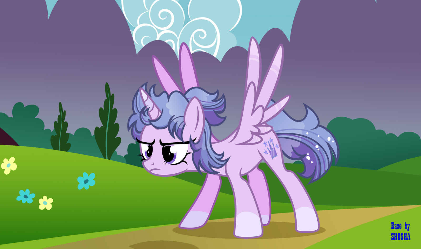 #3495236 - safe, artist:tkn297, oc, alicorn, pony, female, mare, solo - Derpibooru