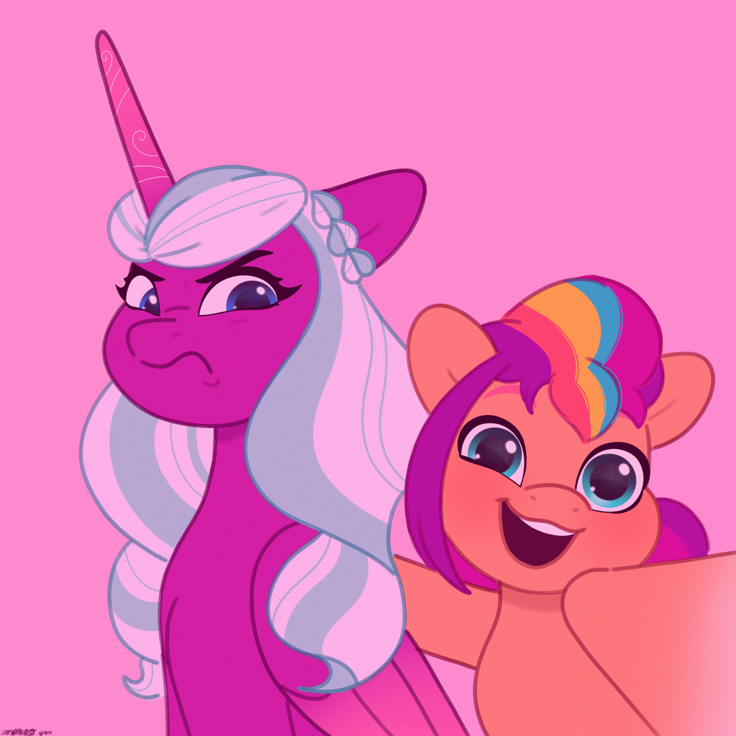 #3495258 - safe, artist:starburstuwu, opaline arcana, sunny starscout ...