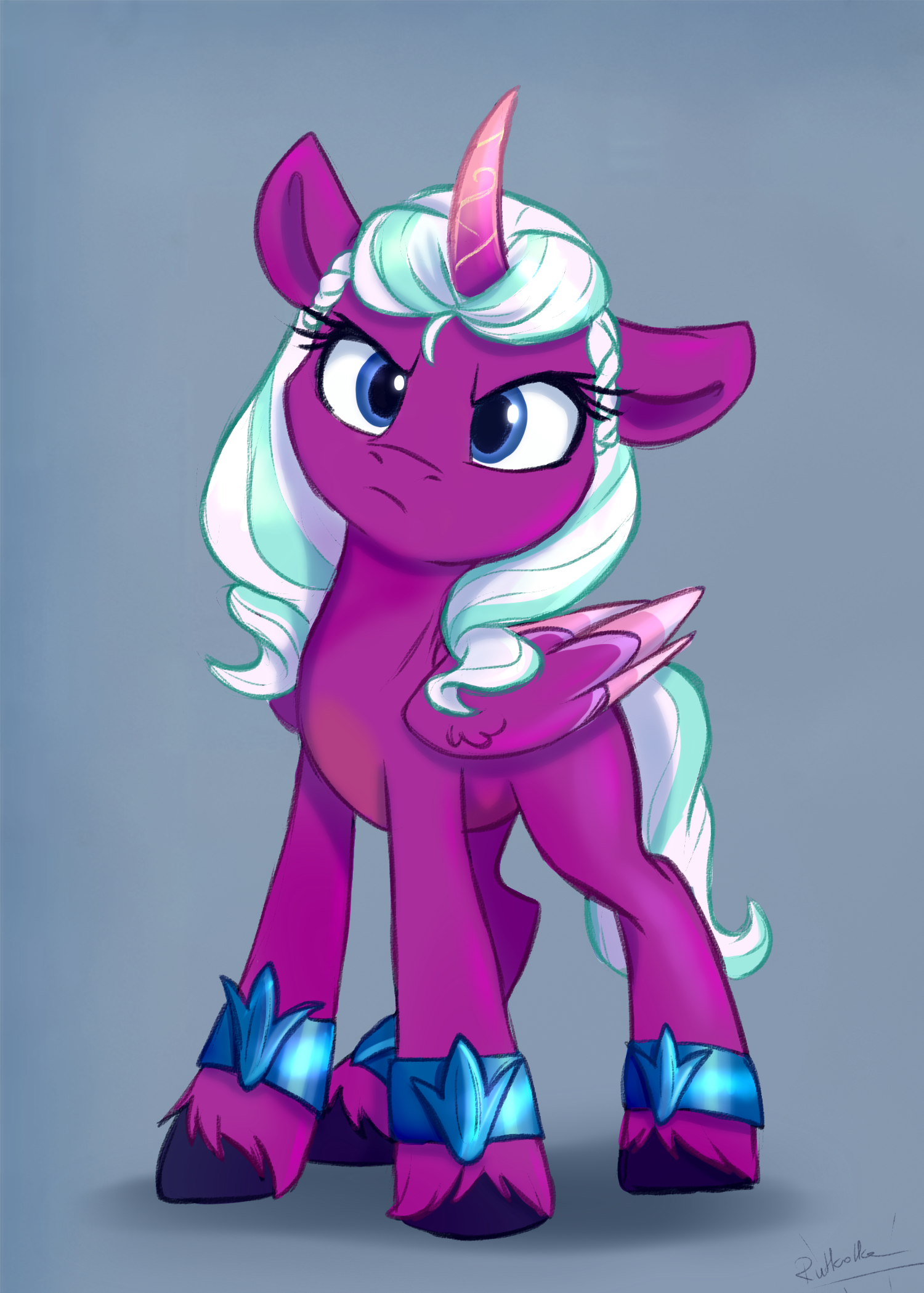 #3495420 - safe, artist:rutkotka, opaline arcana, alicorn, pony, g5, my ...