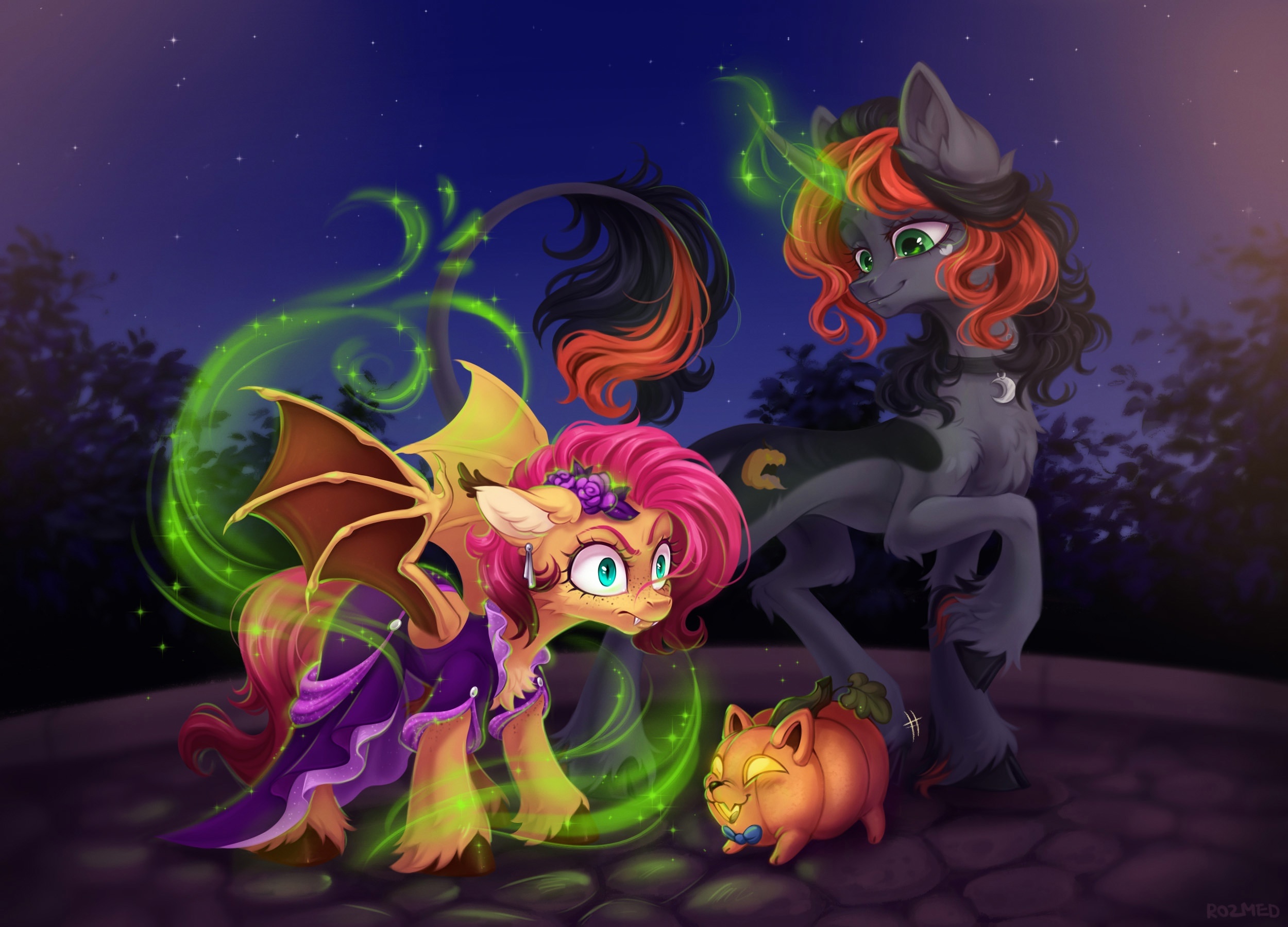 #3496265 - safe, artist:rozmed, oc, oc only, oc:hokc, oc:jack (avroras ...