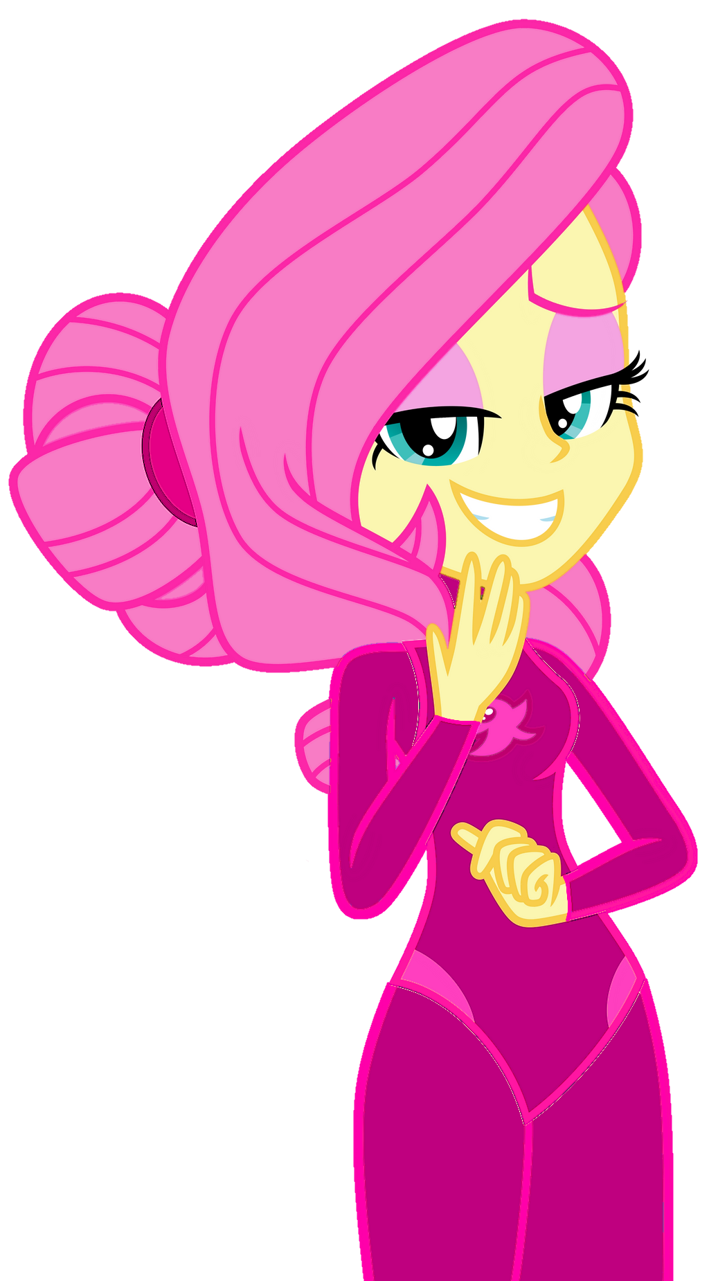 #3479613 - suggestive, artist:rosasmitt, fluttershy, human, equestria ...