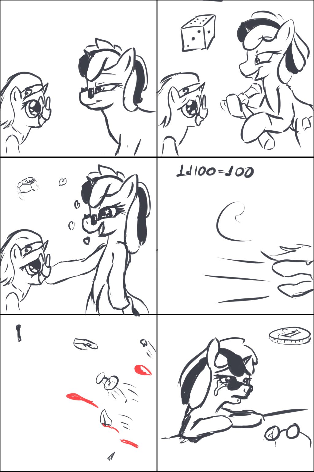 #3479627 - artist needed, source needed, grimdark, oc, oc only, oc:badluck dice, oc:nyx, alicorn ...