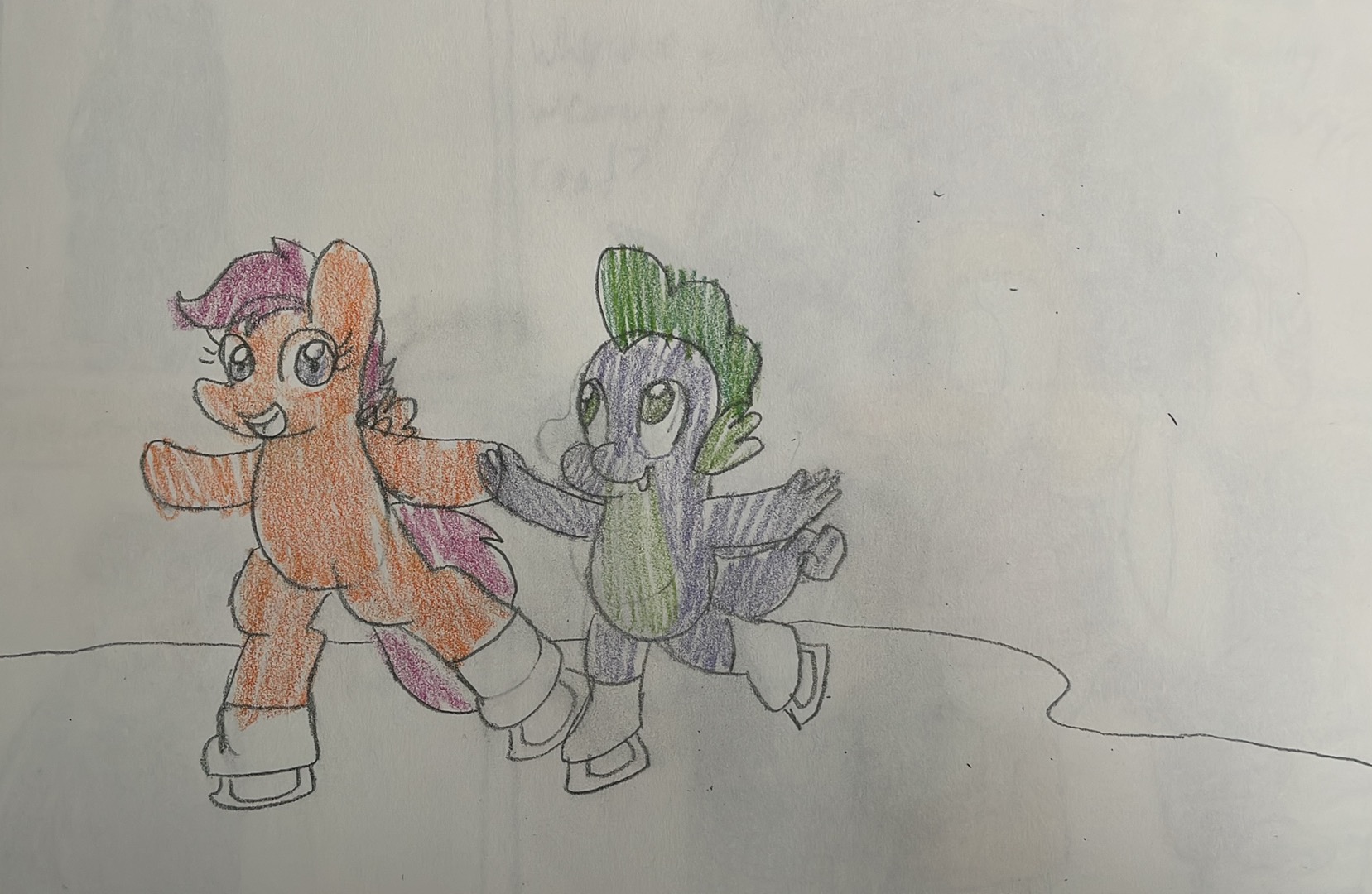 #3480434 - safe, artist:acutie, artist:powerpup97, scootaloo, spike ...