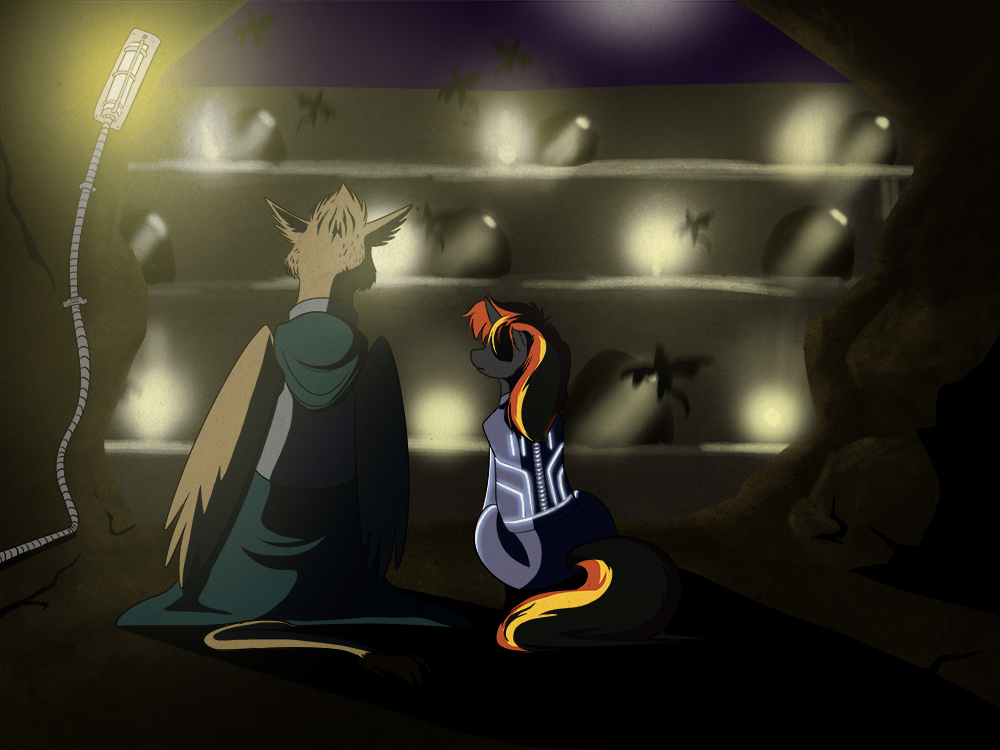 #3480460 - safe, artist:ruirik, oc, oc only, oc:ember, griffon, pony ...