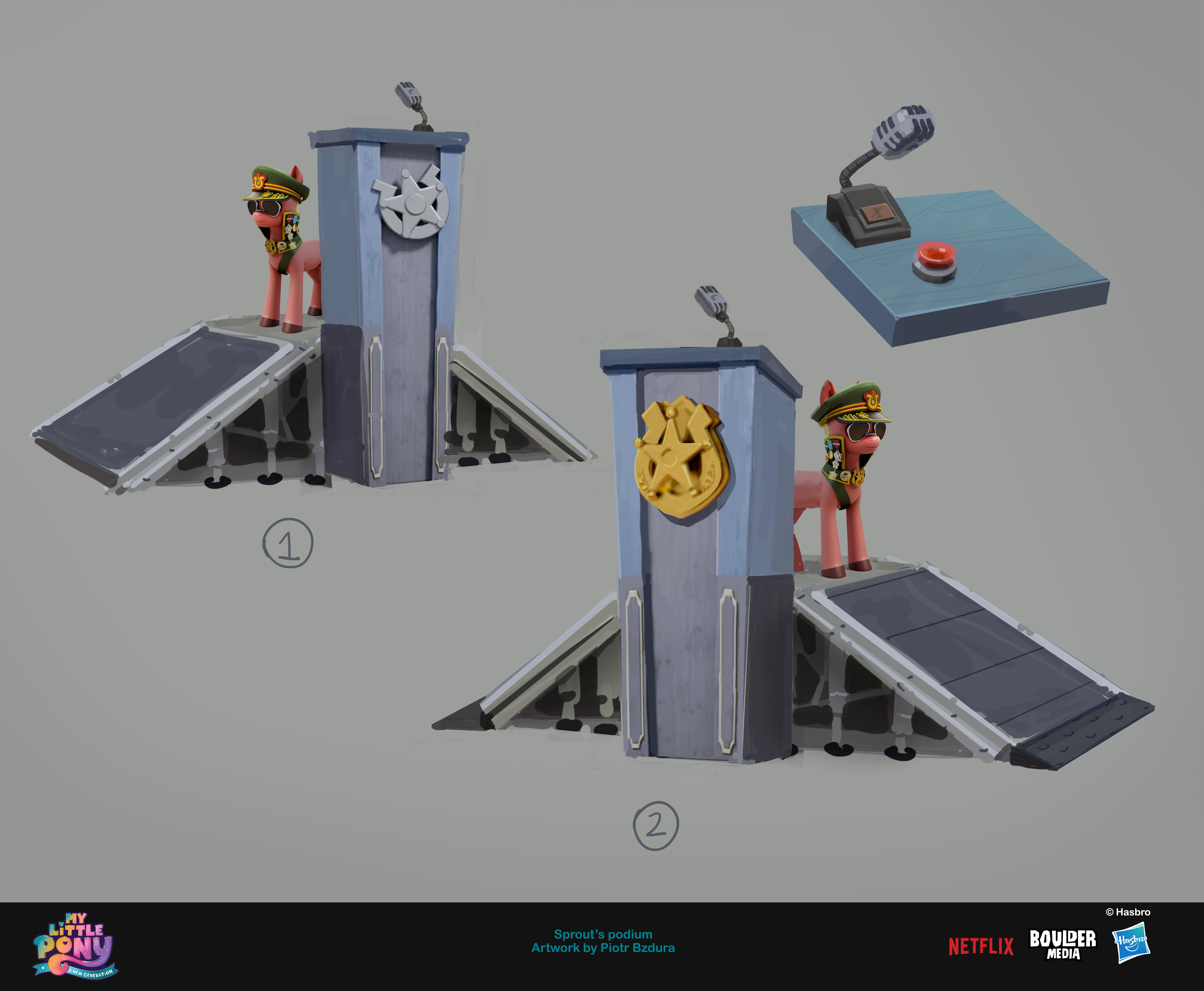 #3483100 - safe, artist:piotr bzdura, boulder media, sprout cloverleaf ...