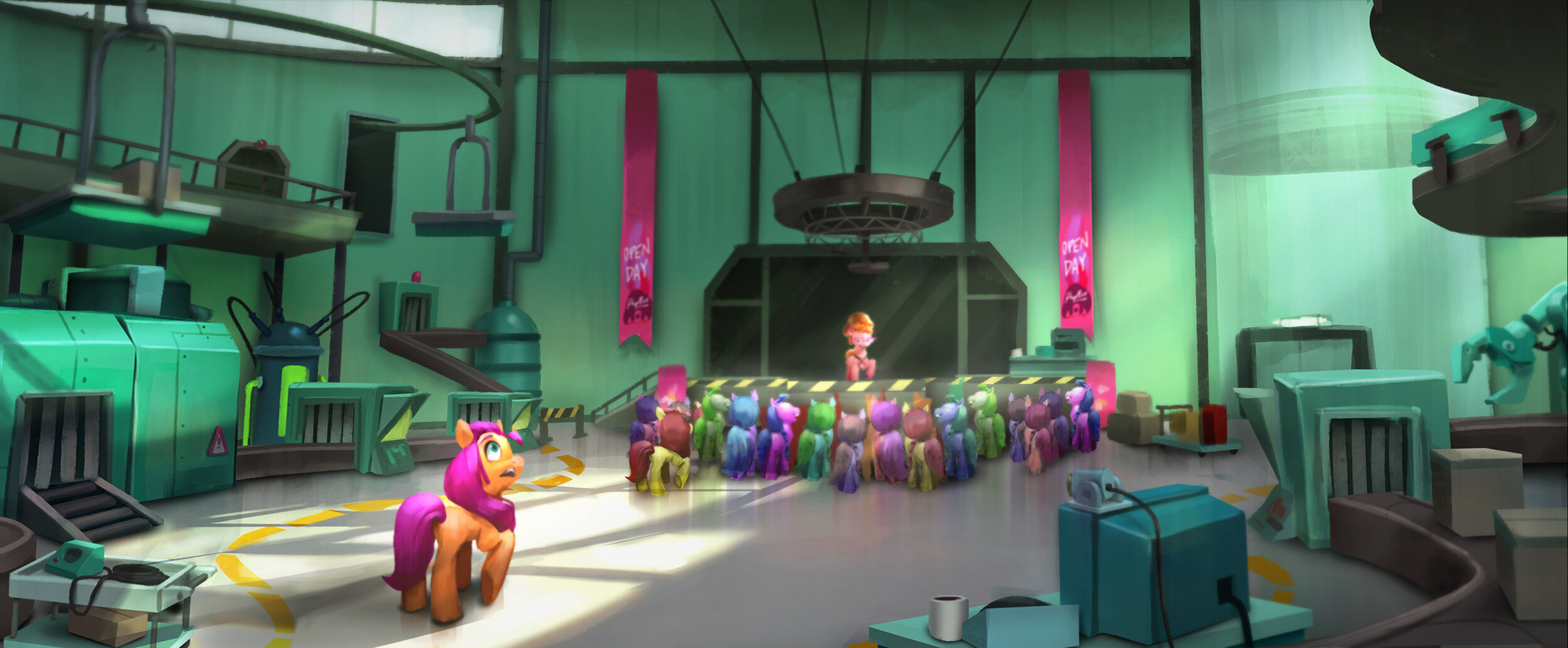 #3483950 - safe, artist:debbie yeo, phyllis cloverleaf, sunny starscout ...