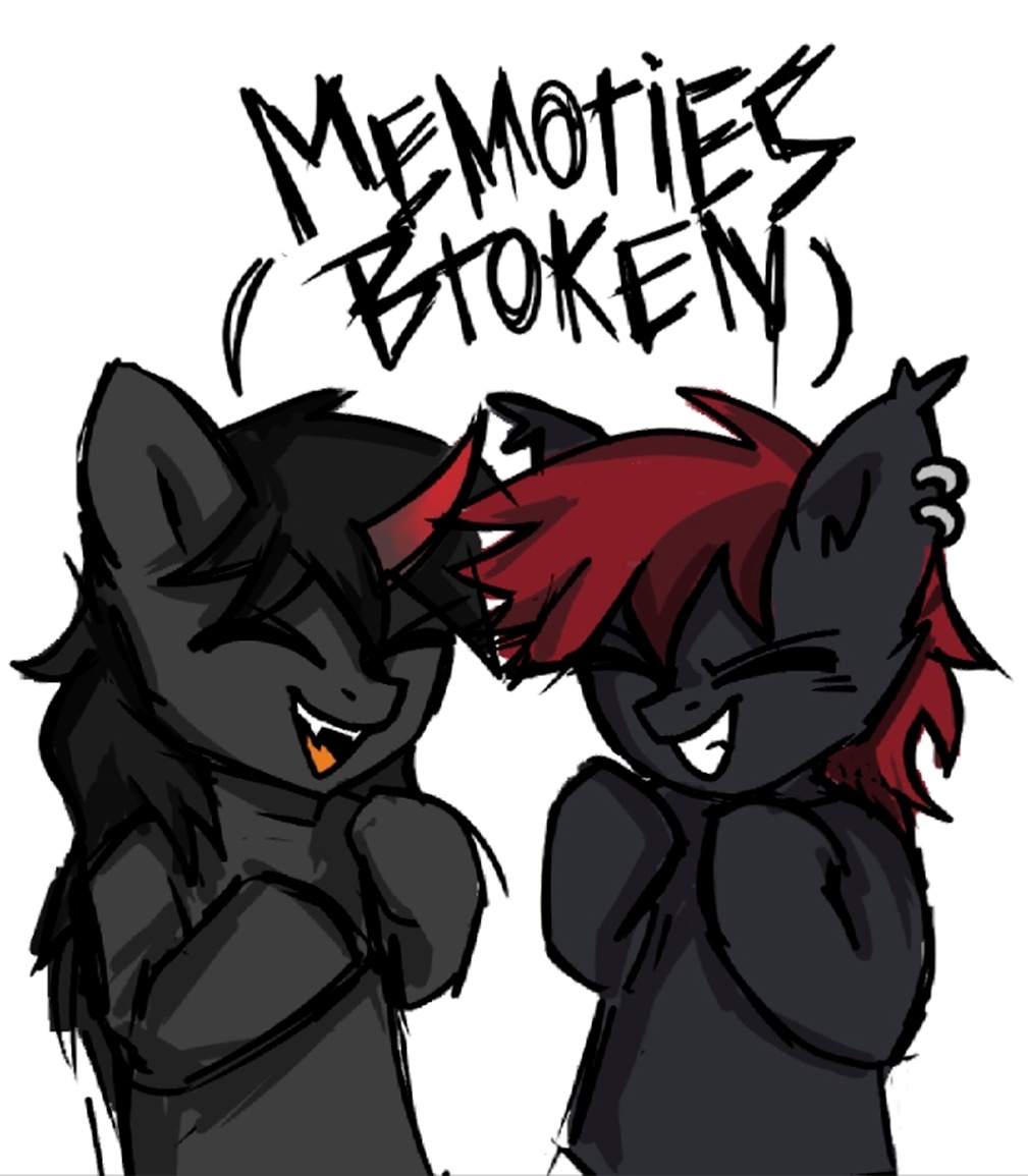 #3505559 - safe, artist:marcipancakes, oc, oc:eclipse, oc:redhorned ...