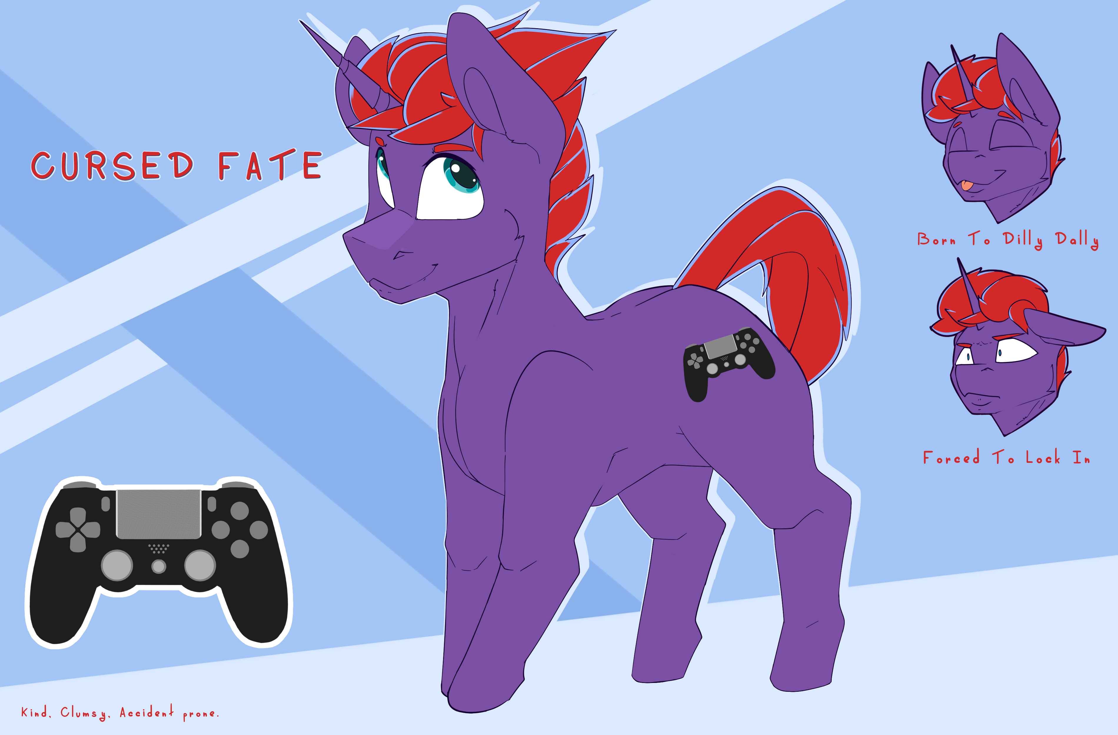 #3506036 - safe, artist:chapaevv, oc, oc:cursed fate, commission, reference sheet, text - Derpibooru