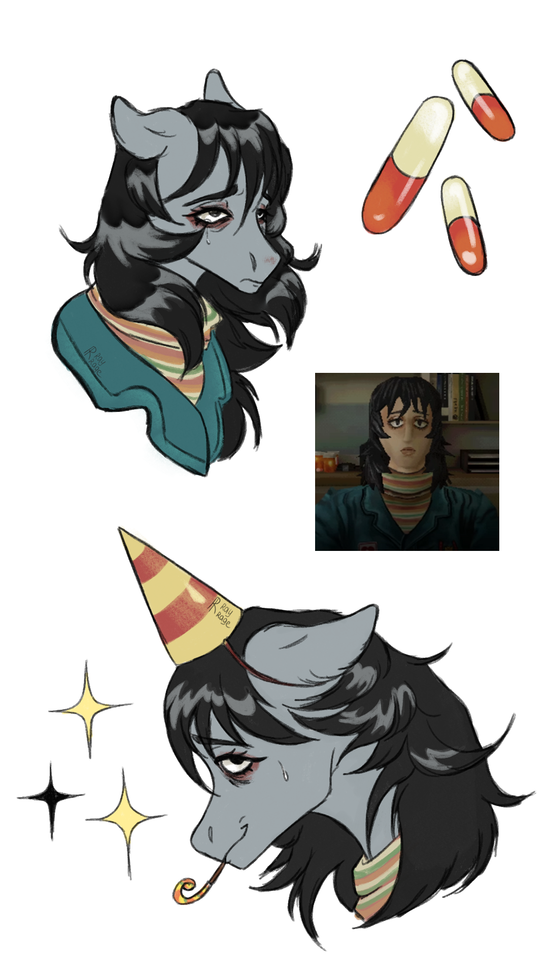 #3506555 - safe, artist:raychelrage, pony, anya, game, mouthwashing ...