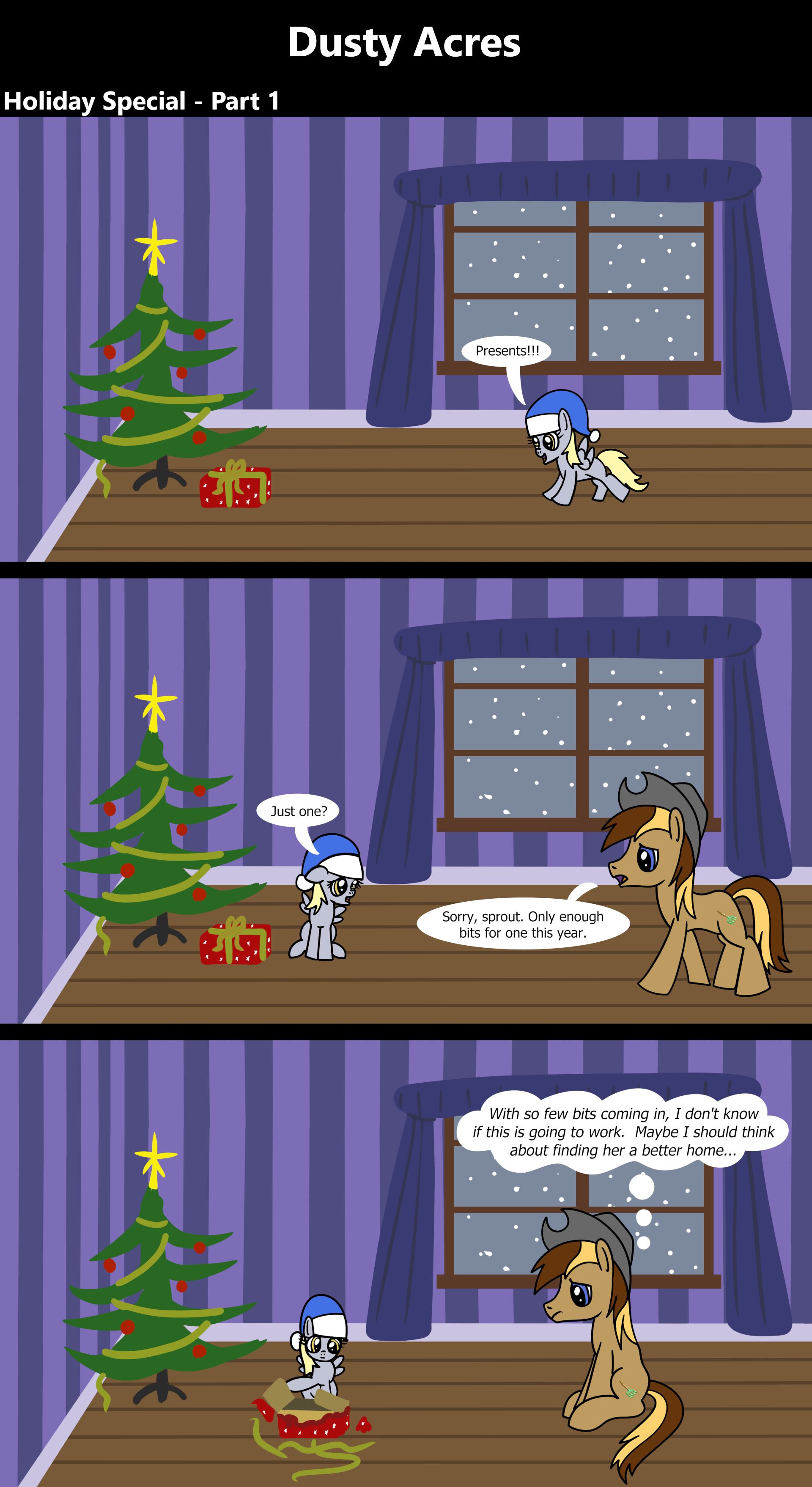 #3509438 - safe, artist:platinumdrop, derpy hooves, oc, oc:dusty hooves ...