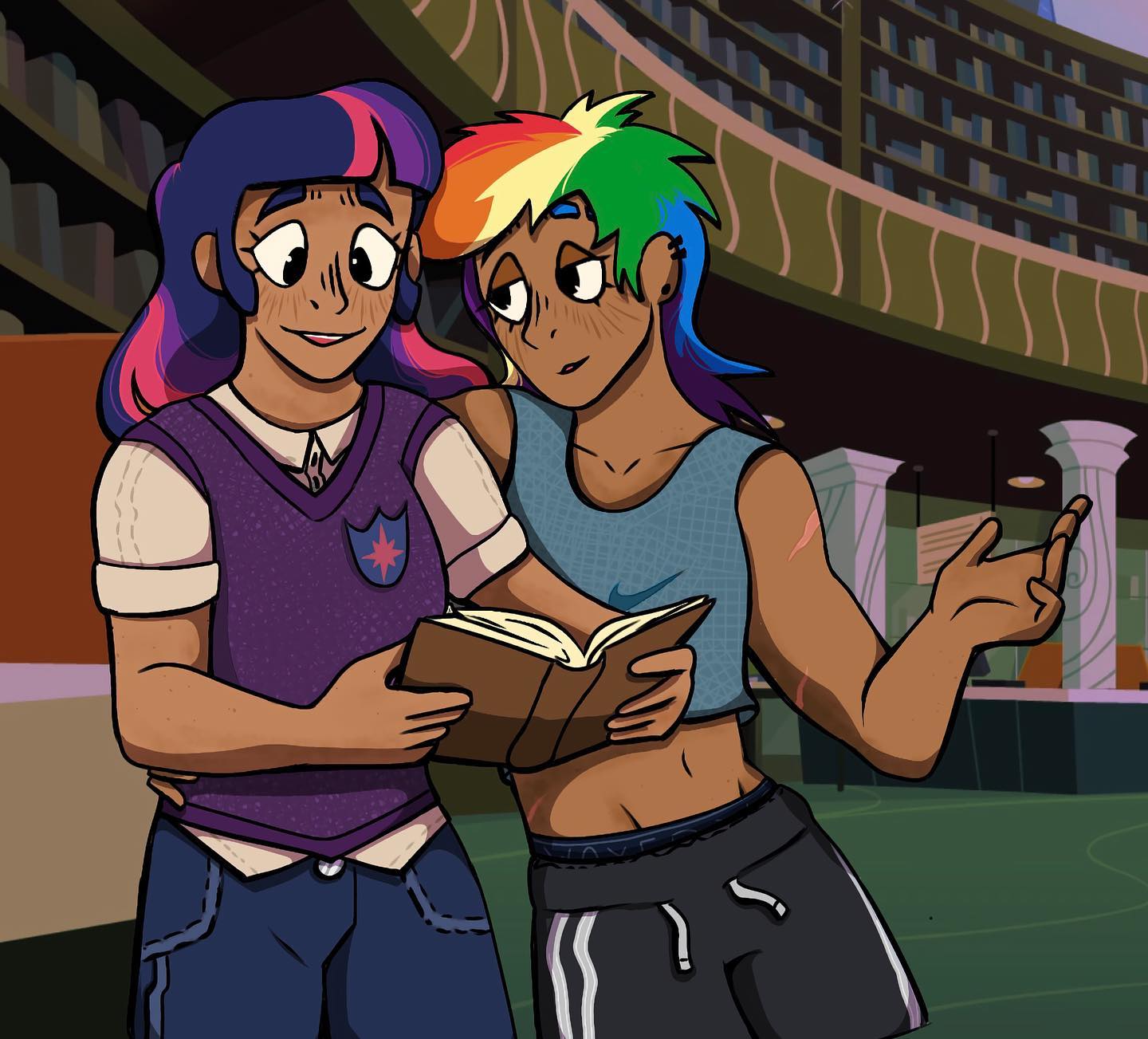 #3509972 - safe, artist:frog.arts.and.farts, rainbow dash, twilight ...