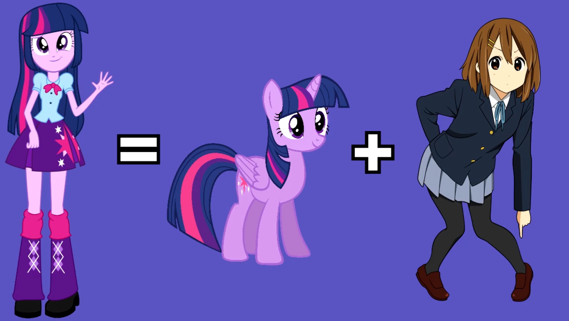 #3511119 - safe, artist:dwk, twilight sparkle, alicorn, human, pony ...