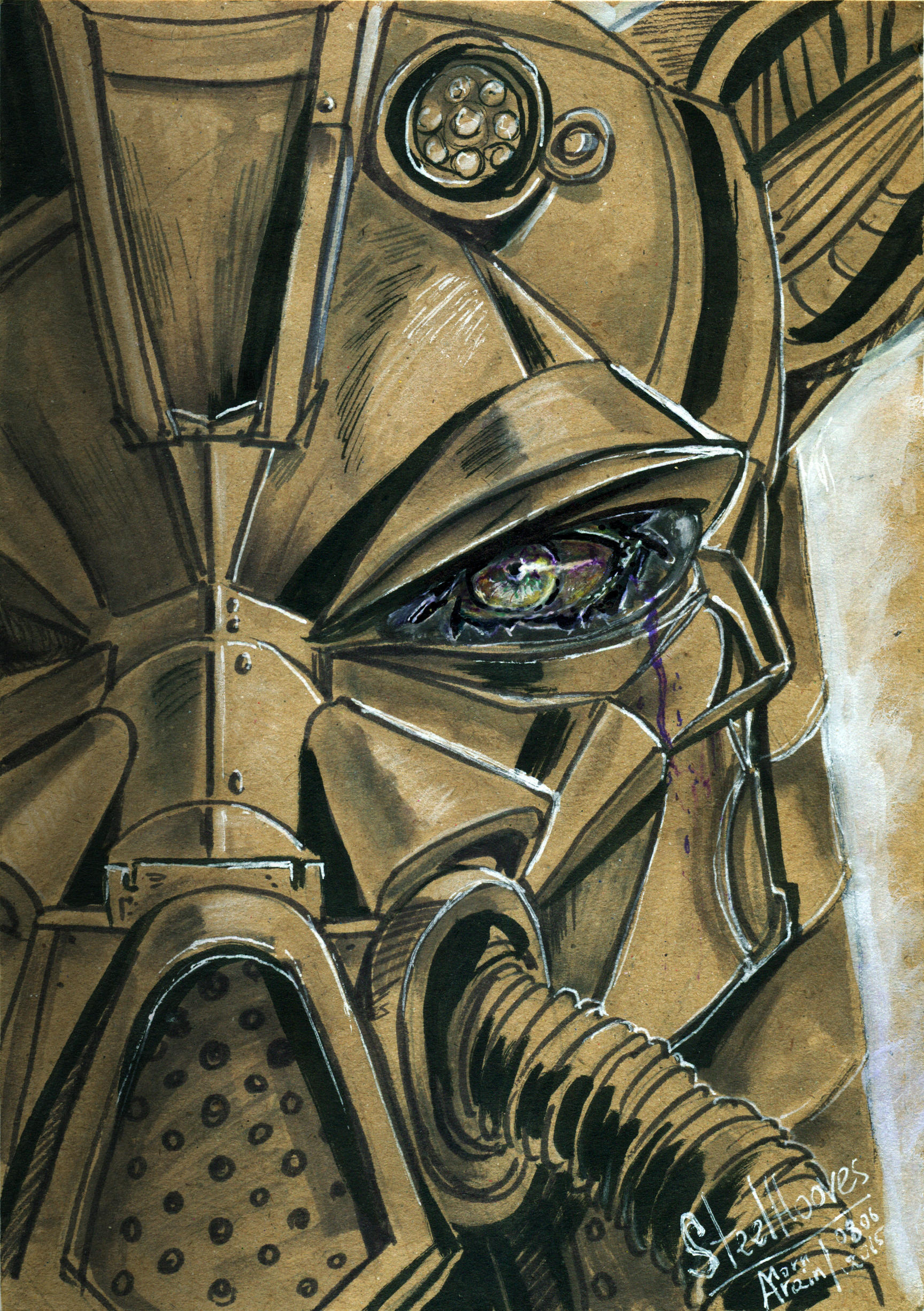 #3511298 - safe, artist:arainmorn, oc, oc only, oc:steelhooves, earth ...