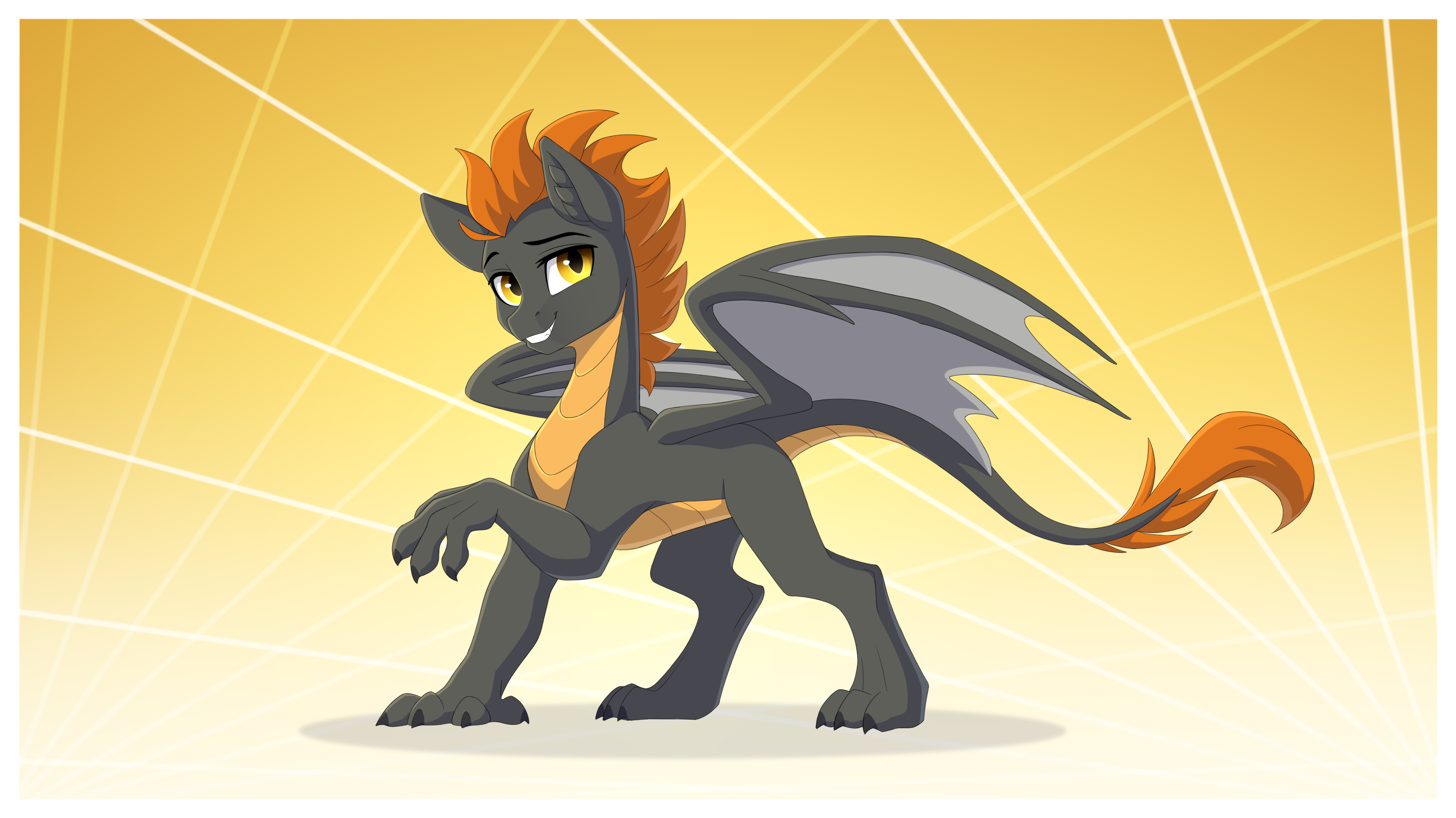 #3500346 - safe, artist:strafe blitz, oc, oc only, oc:telor, dracony, dragon, hybrid, male ...