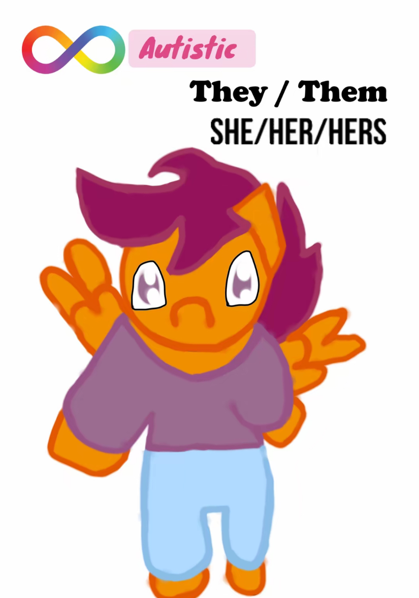 #3512106 - safe, artist:fxoggyyy, artist:gumball 🌈♾️, scootaloo, anthro ...