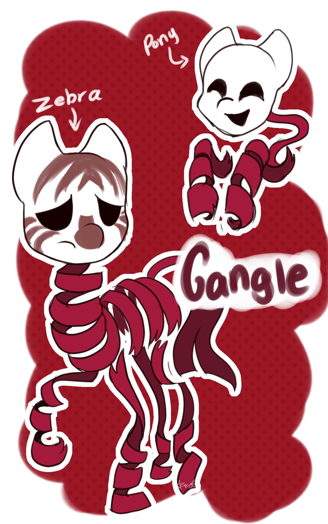 #3512199 - safe, artist:arky2000, earth pony, pony, zebra, 2023, female ...