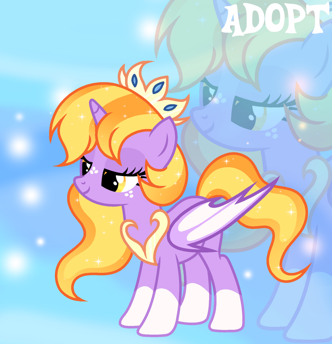 #3512451 - safe, artist:vi45, oc, alicorn, bat pony, bat pony alicorn, pony, bat wings, crown ...