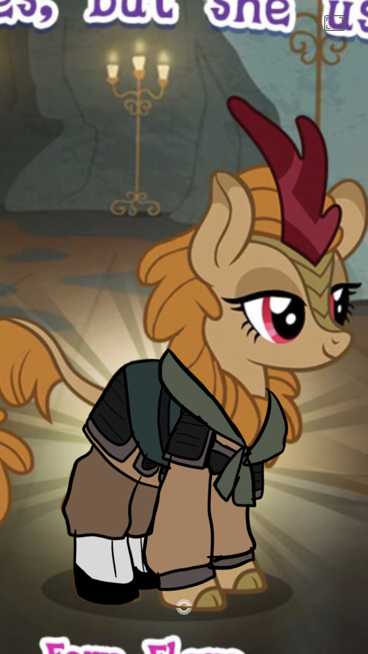 #3512725 - safe, edit, gameloft, fern flare, kirin, g4, armor, cloven ...