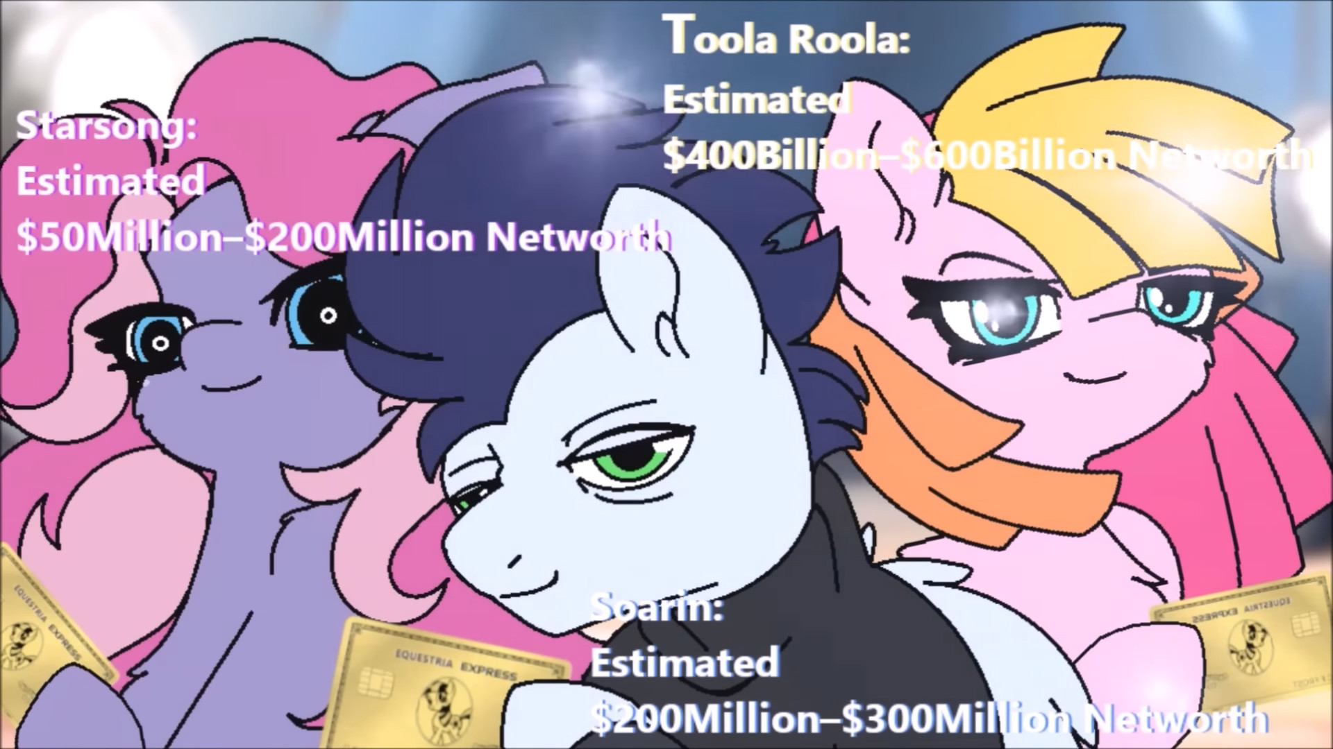 #3513415 - safe, artist:tamers12345, soarin', starsong, toola-roola ...