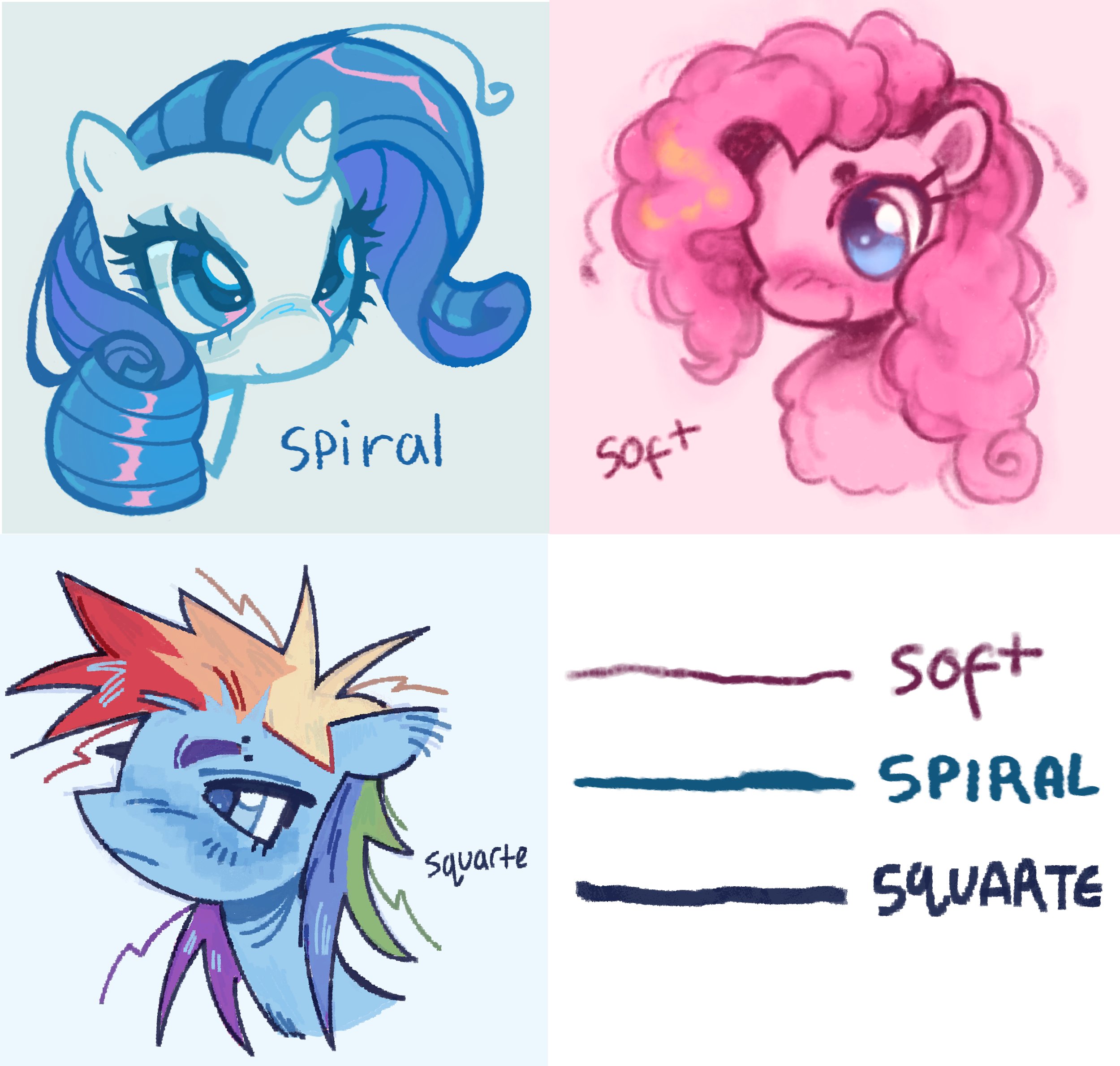 #3513500 - safe, artist:onionpwder, pinkie pie, rainbow dash, rarity ...