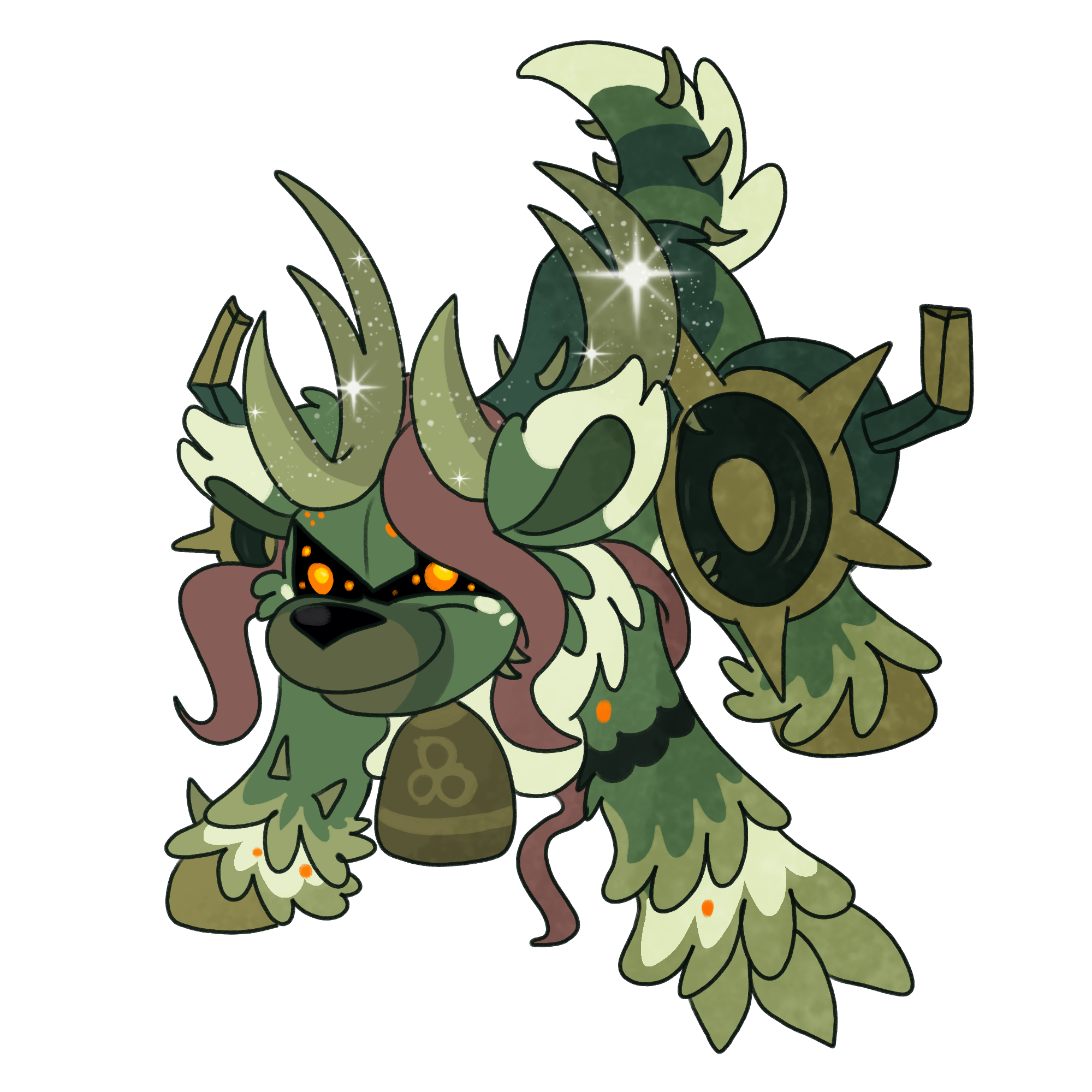 #3514459 - safe, artist:euspuche, oc, oc only, oc:needle, deer ...