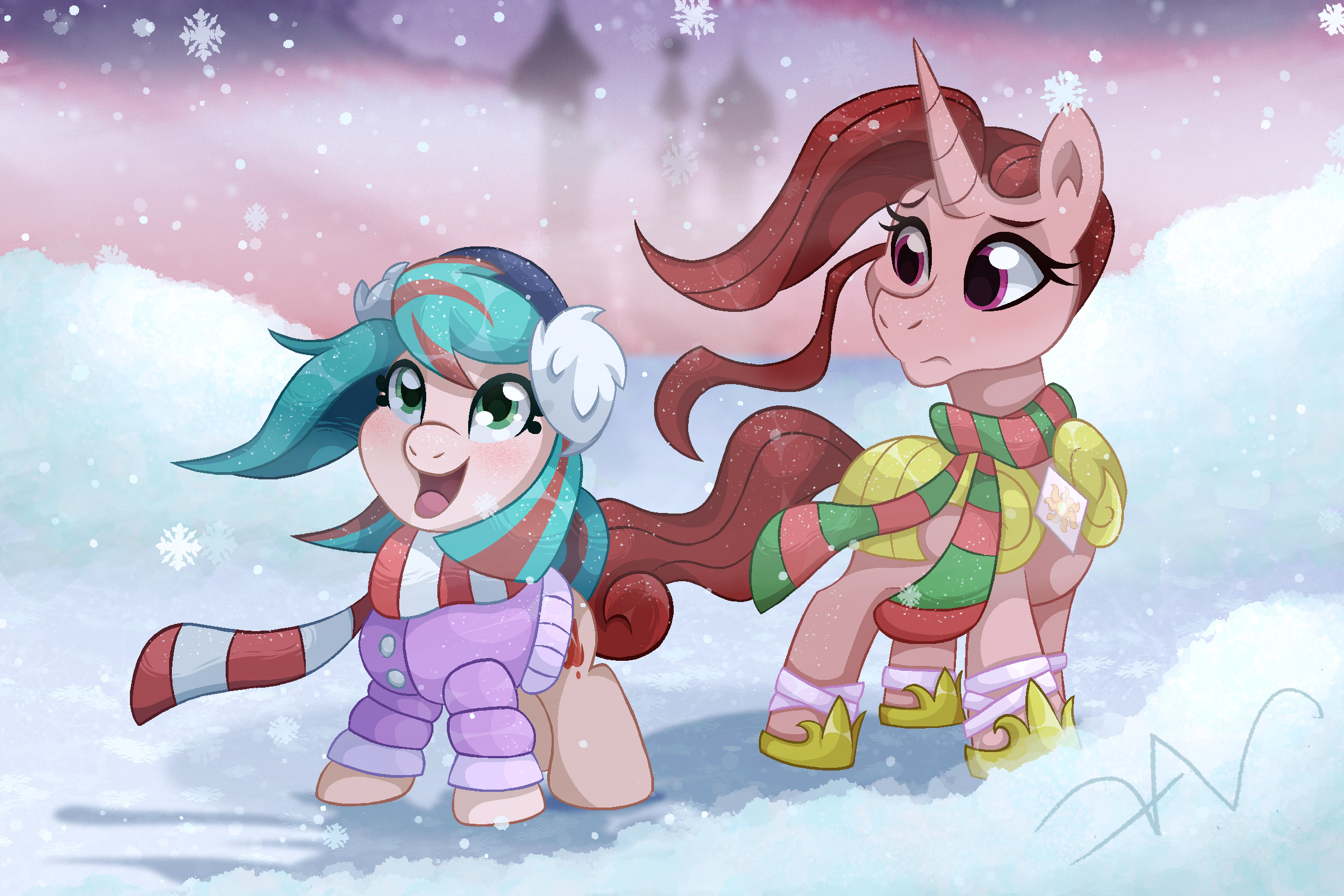 #3514556 - safe, artist:swasfews, oc, oc only, earth pony, unicorn ...