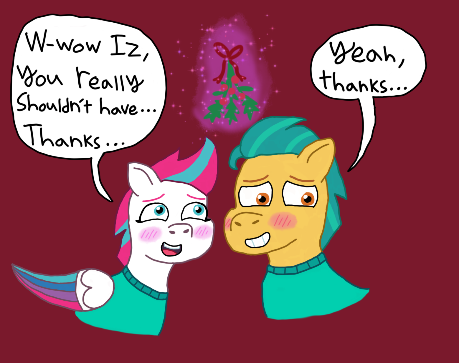 #3514764 - safe, artist:shucku, hitch trailblazer, zipp storm, earth ...