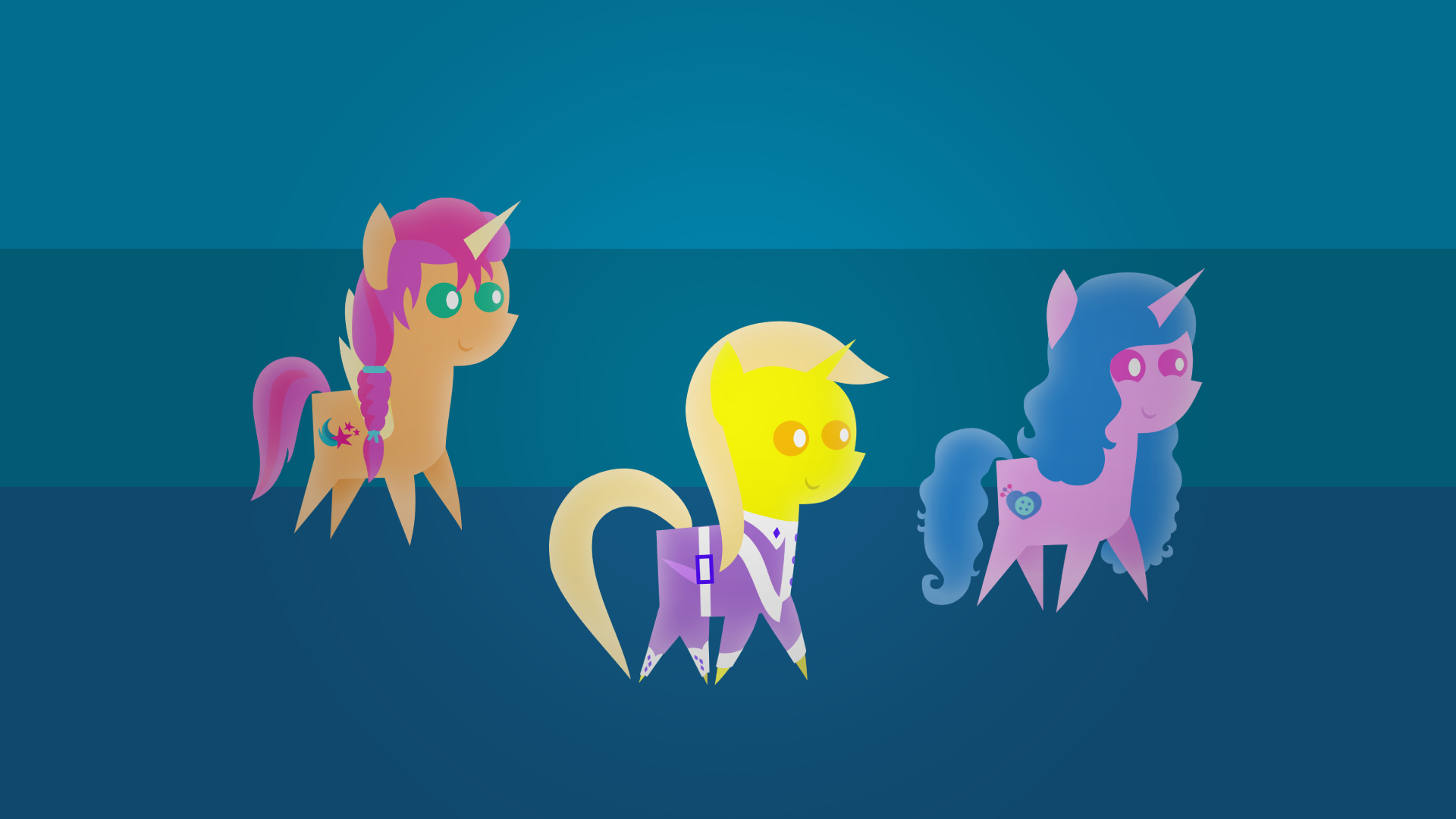 #3515260 - safe, artist:carrotorangelight, izzy moonbow, sunny ...