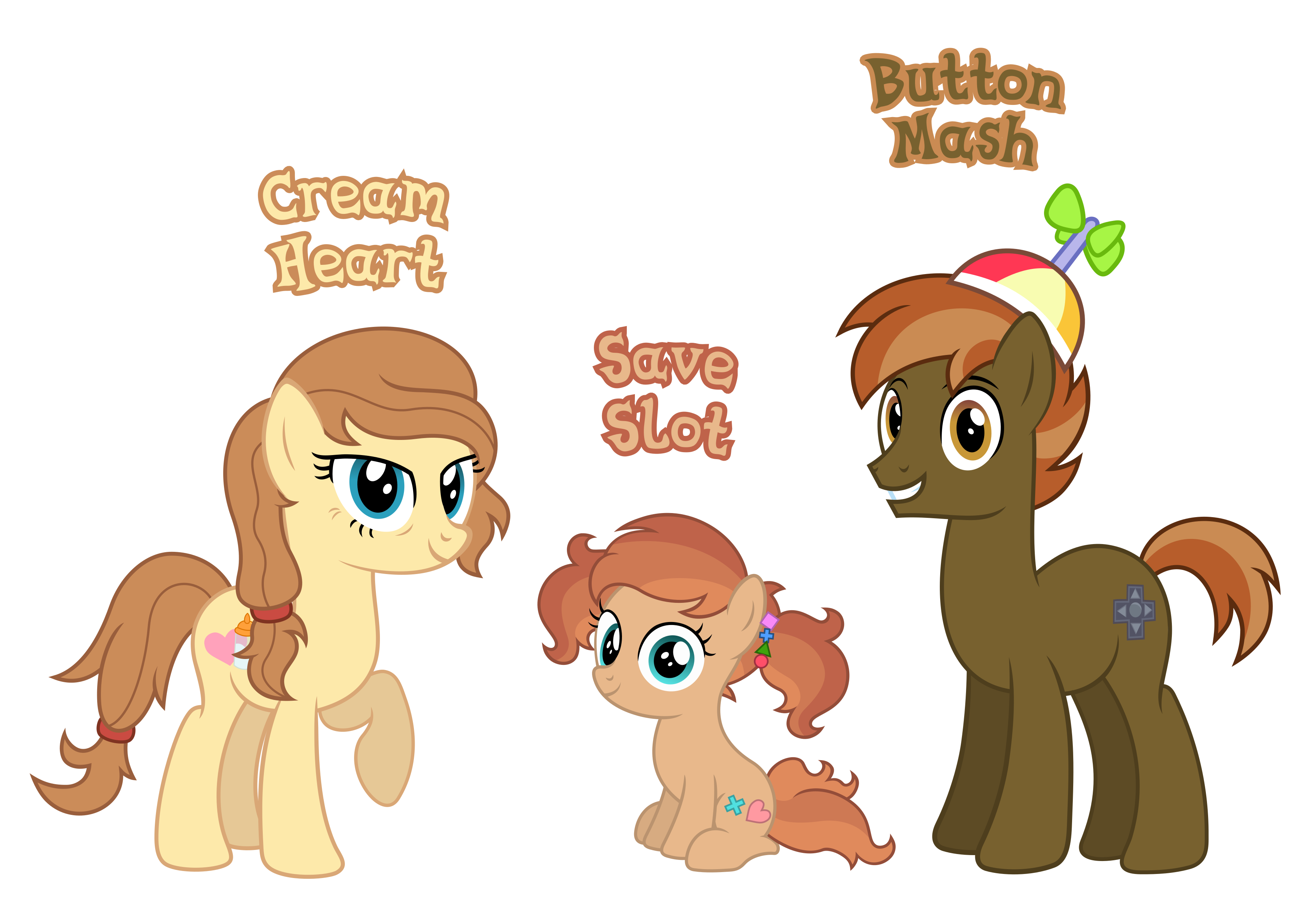 #3515720 - safe, anonymous artist, button mash, oc, oc only, oc:cream ...
