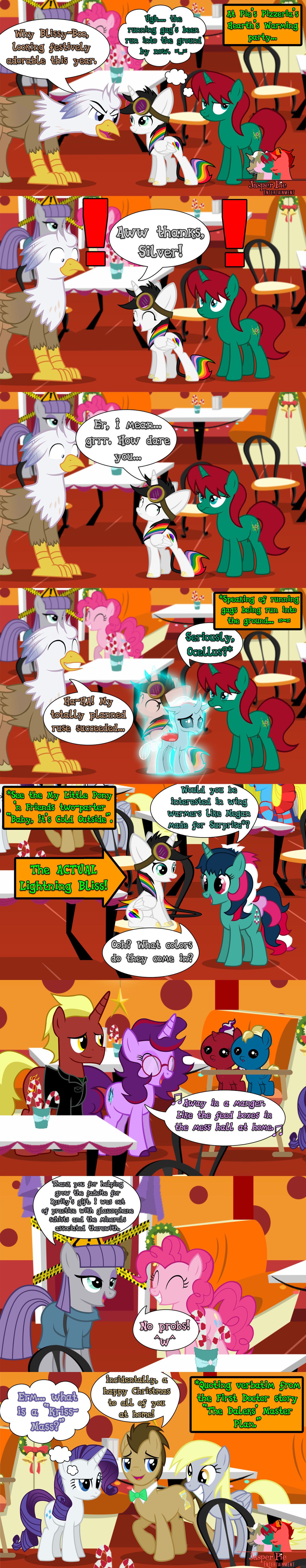 #3515855 - safe, artist:jasperpie, derpy hooves, doctor whooves, fizzy ...