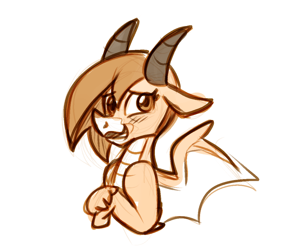 #3516857 - safe, artist:zutcha, ocellus, dragon, blush lines, blushing ...