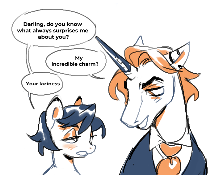 #3501951 - safe, artist:lunnita_pony, oc, oc only, pegasus, pony, unicorn, duo, horn, pegasus oc ...