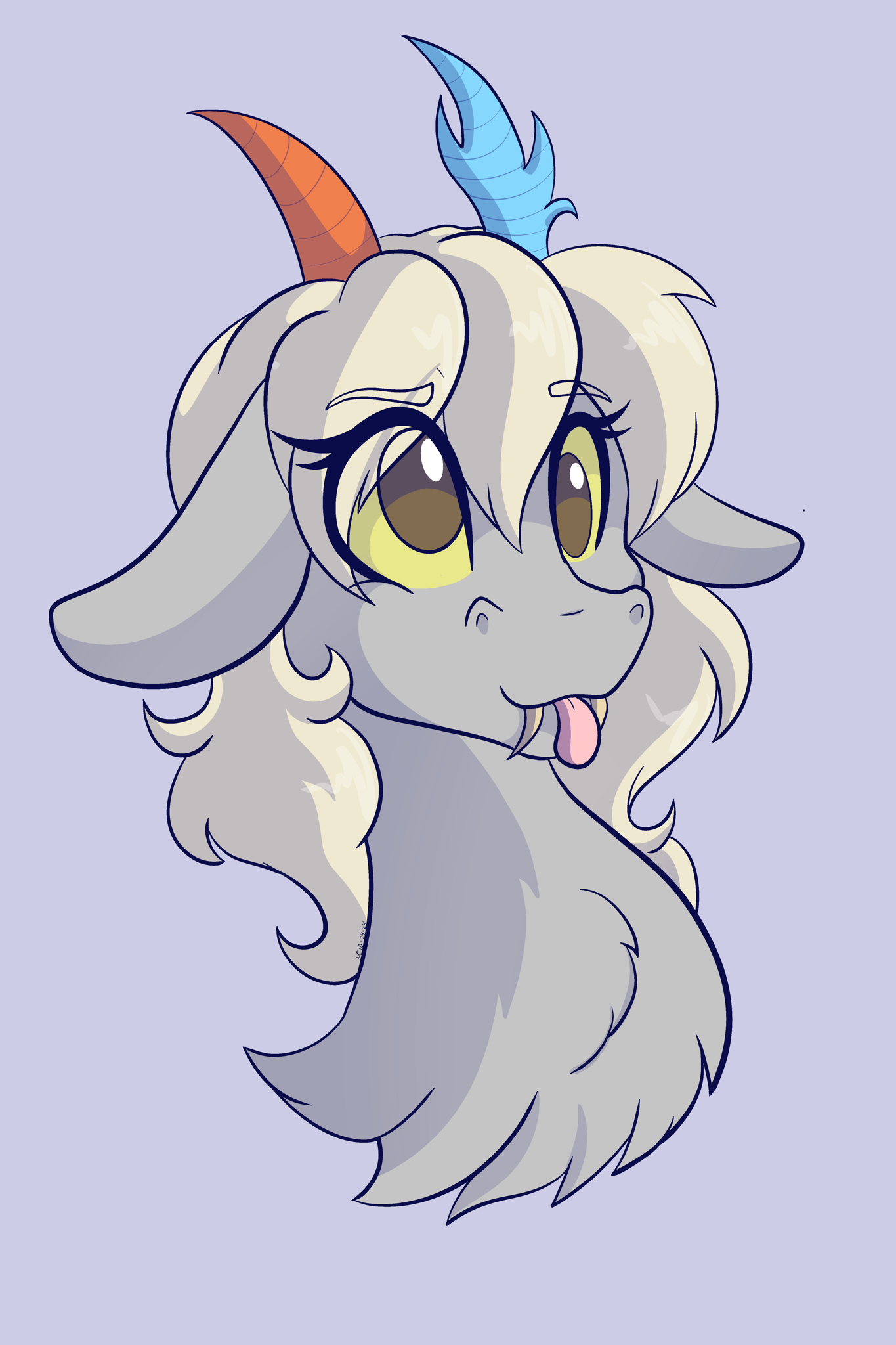 #3502646 - safe, artist:mscolorsplash, oc, oc only, draconequus, blue ...