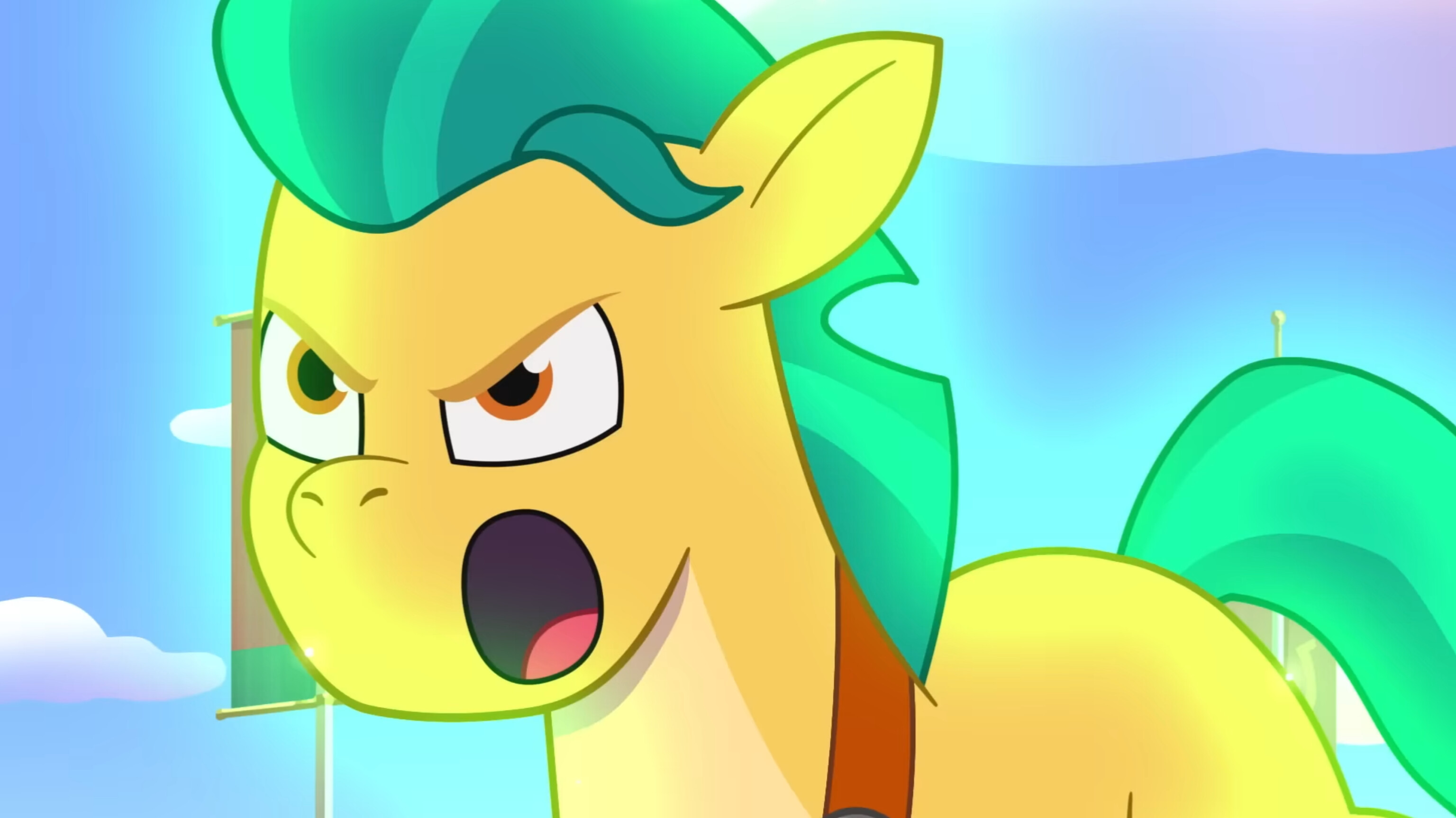 #3291876 - safe, screencap, hitch trailblazer, earth pony, pony, cake ...