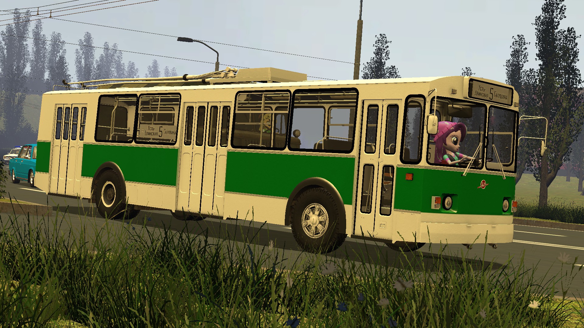 #3292241 - safe, starlight glimmer, equestria girls, 3d, bus, city ...