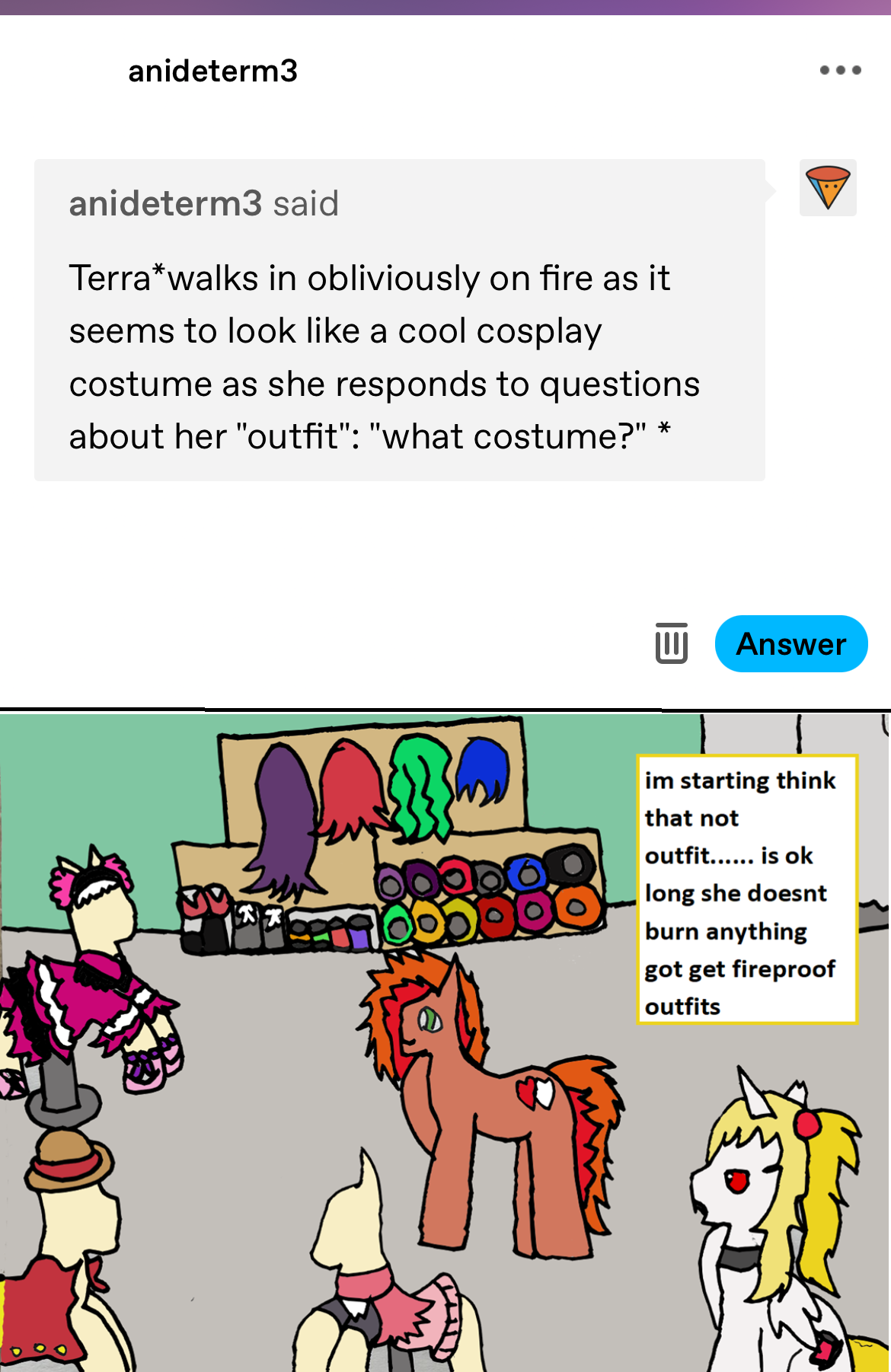 #3298553 - safe, artist:ask-luciavampire, oc, oc only, oc:scarlet ...